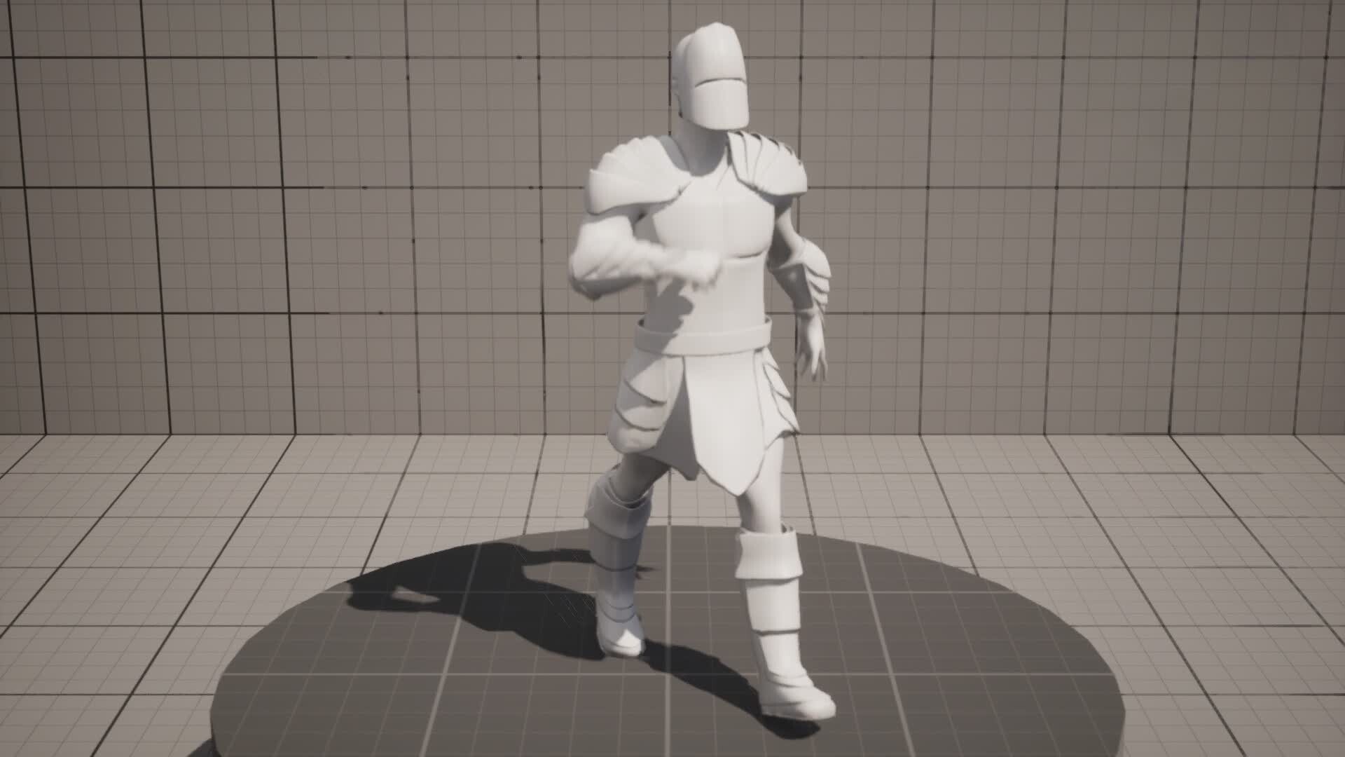 ArtStation - Basic Warrior animation (after rigging and skinning)