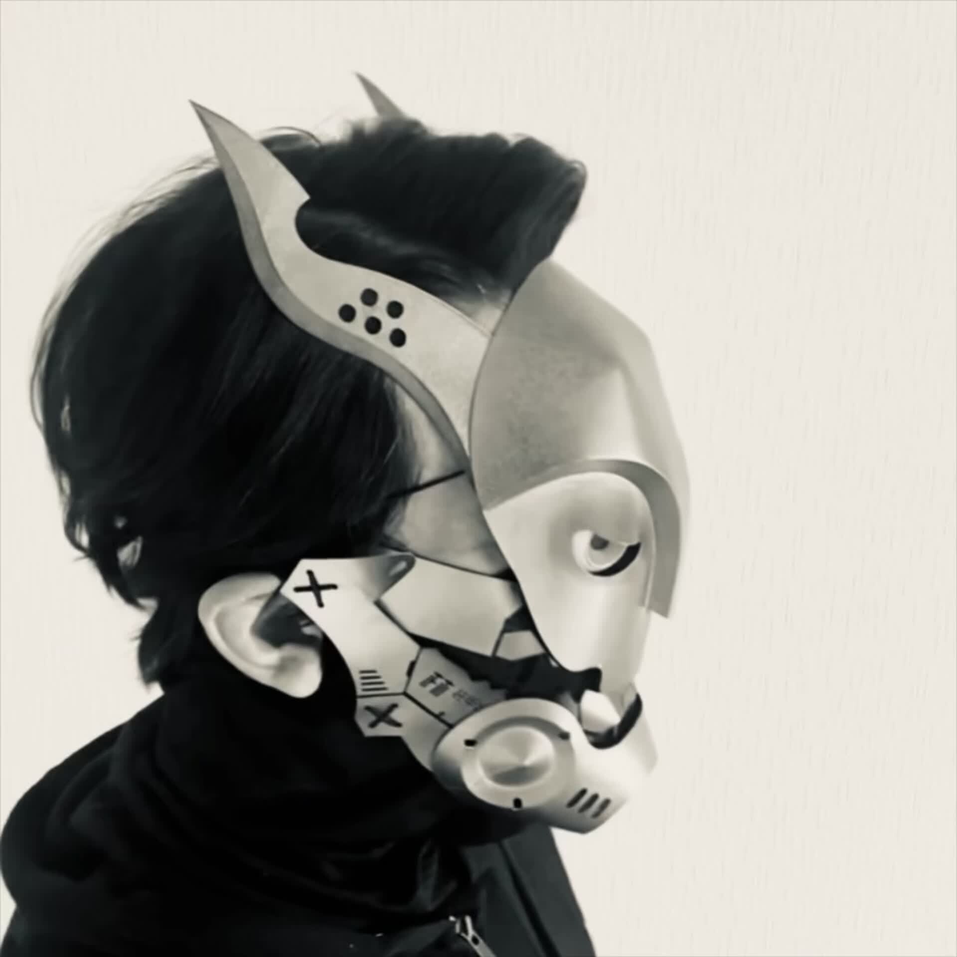 ArtStation - Cyborg Mask.Papercraft.