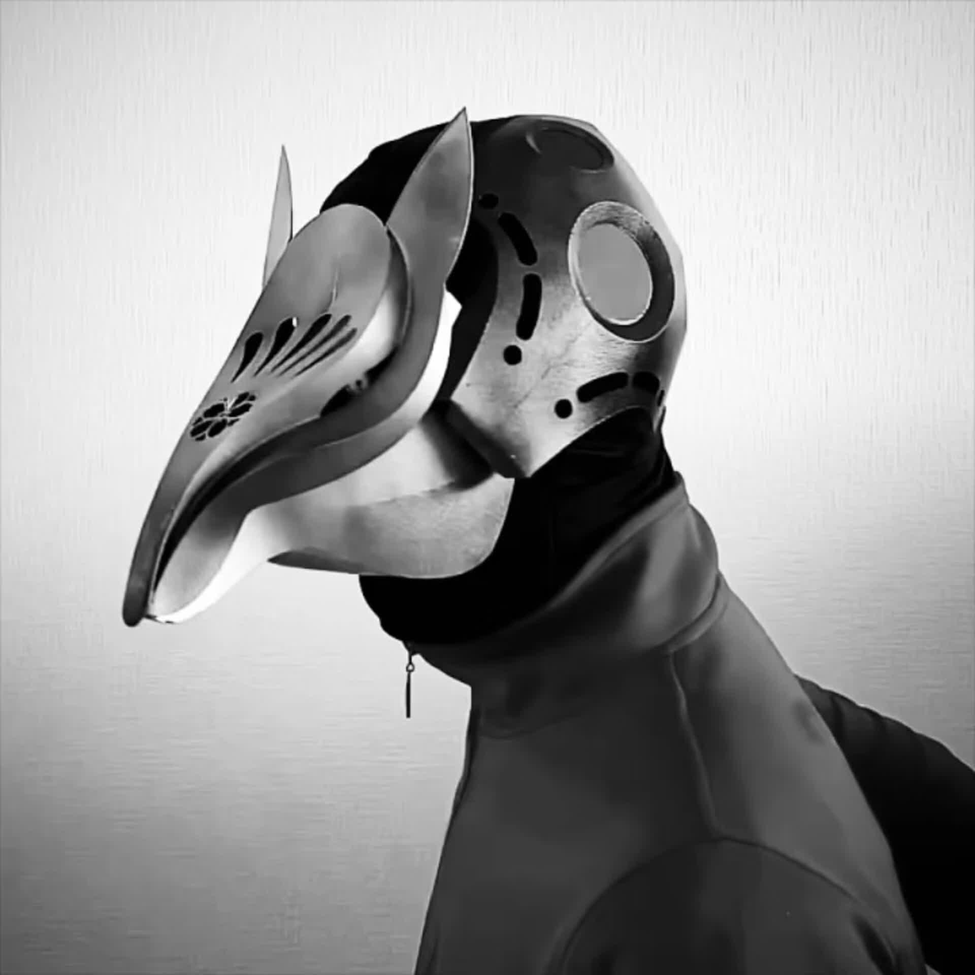 ArtStation - 電脳稲荷 Cyberpunk fox mask