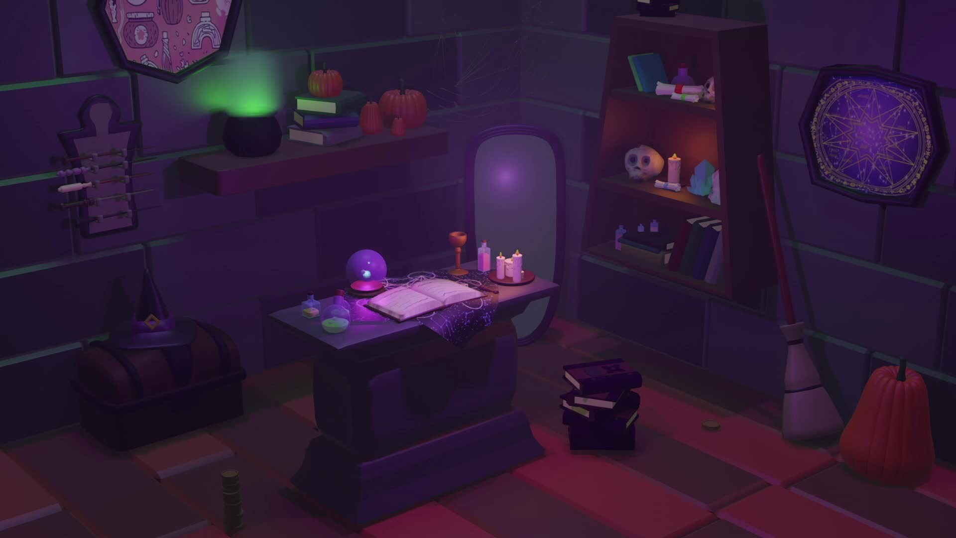 ArtStation - Isometric Witch's Room