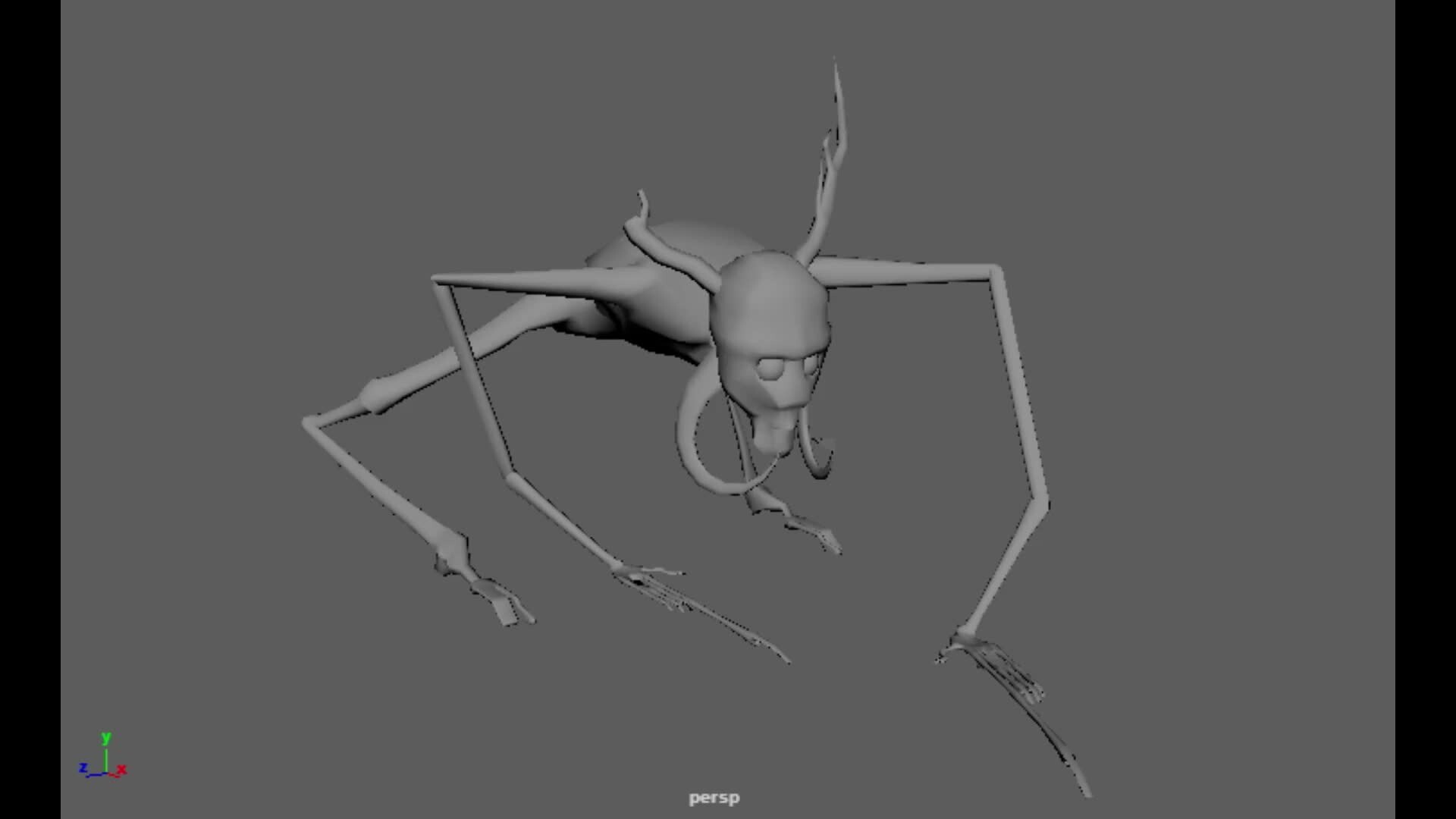 ArtStation - Monster Run/Idle Cycles (Original Creature Design/Rig)