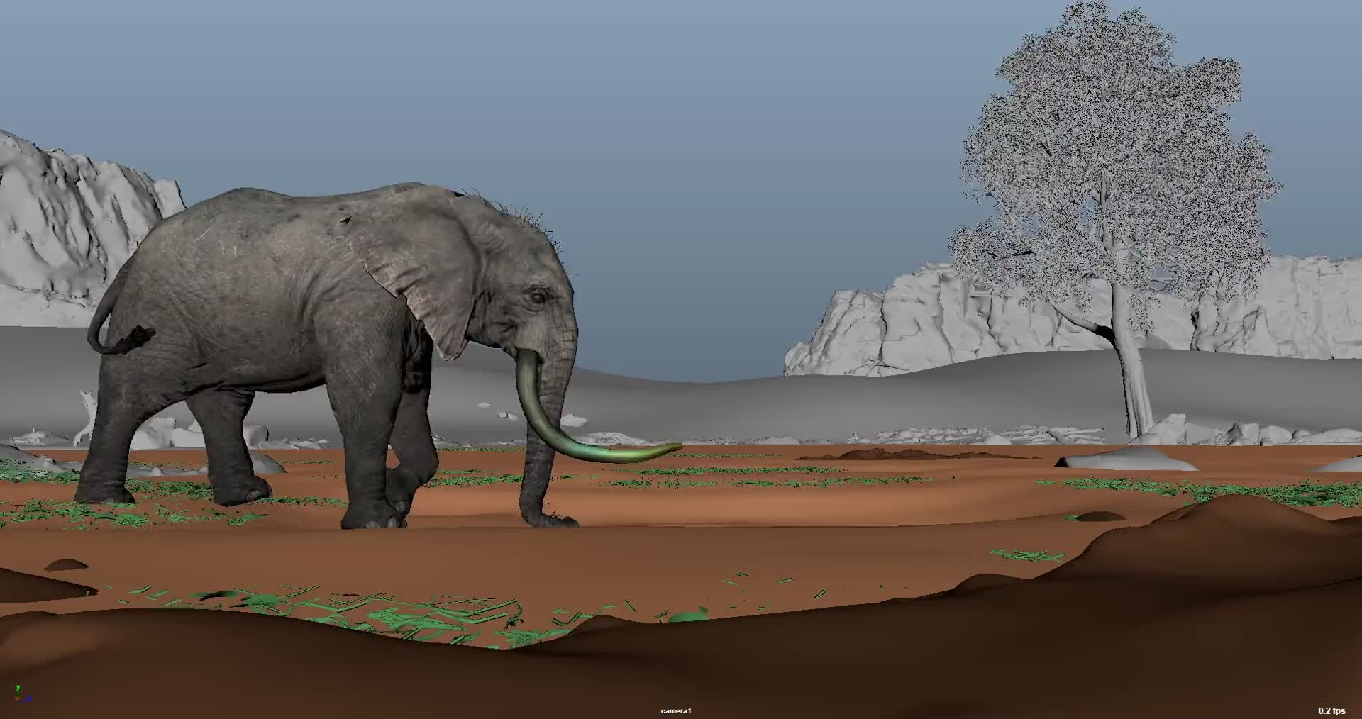 ArtStation - Elephant Walk Animation