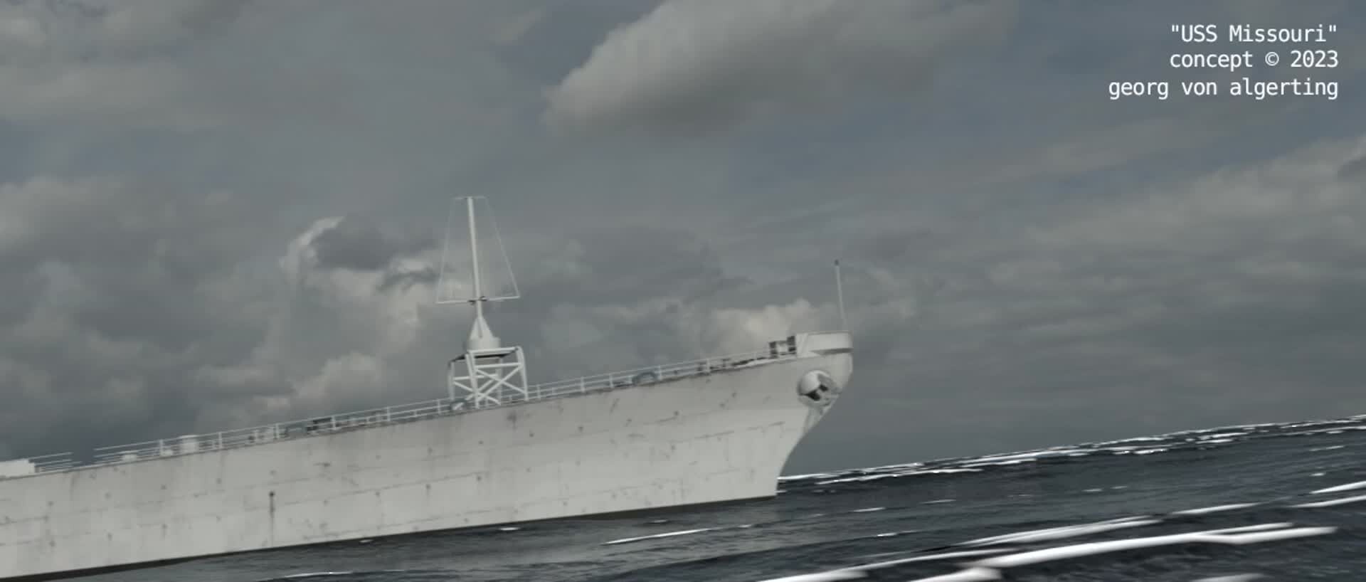 ArtStation - "USS Missouri" concept