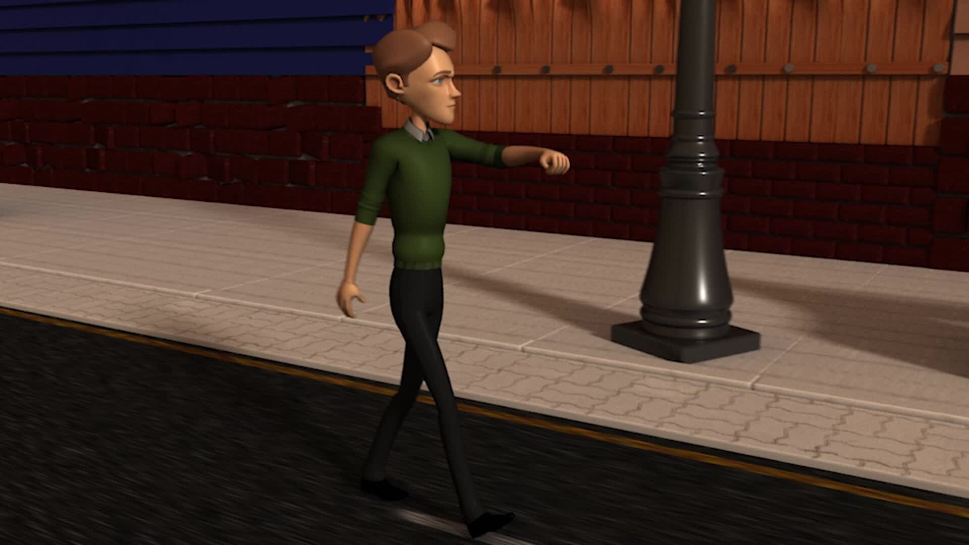 ArtStation - Jerry Strutting Walk Cycle