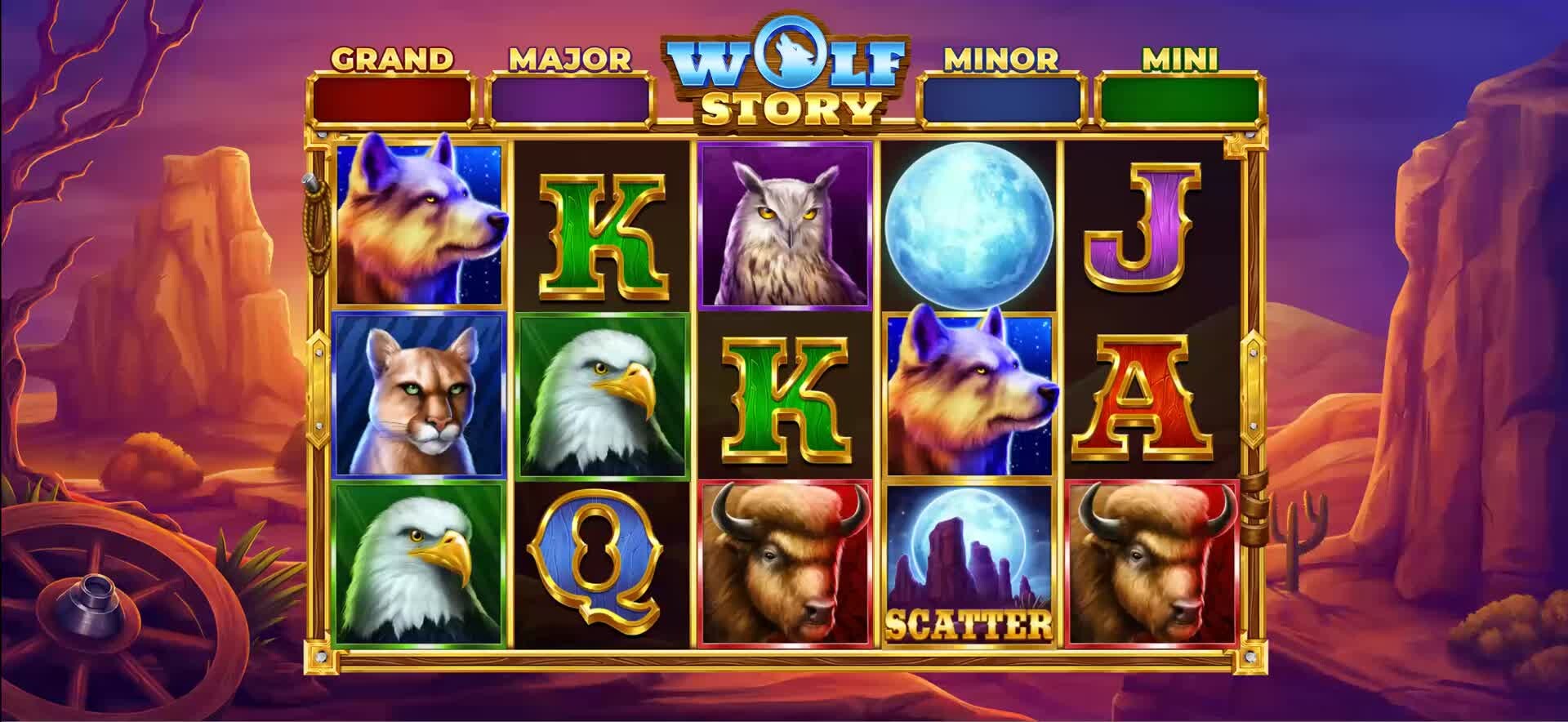 ArtStation - "Wolf story" slot-game animation for "Gamzix" studio