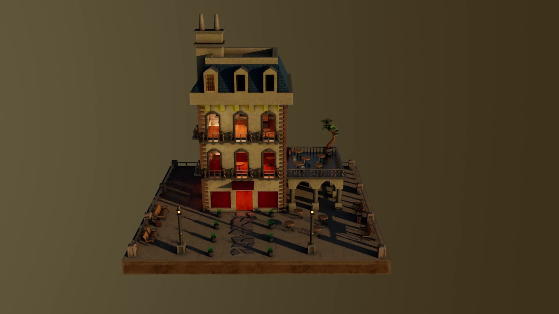 ArtStation - Steampunk Building