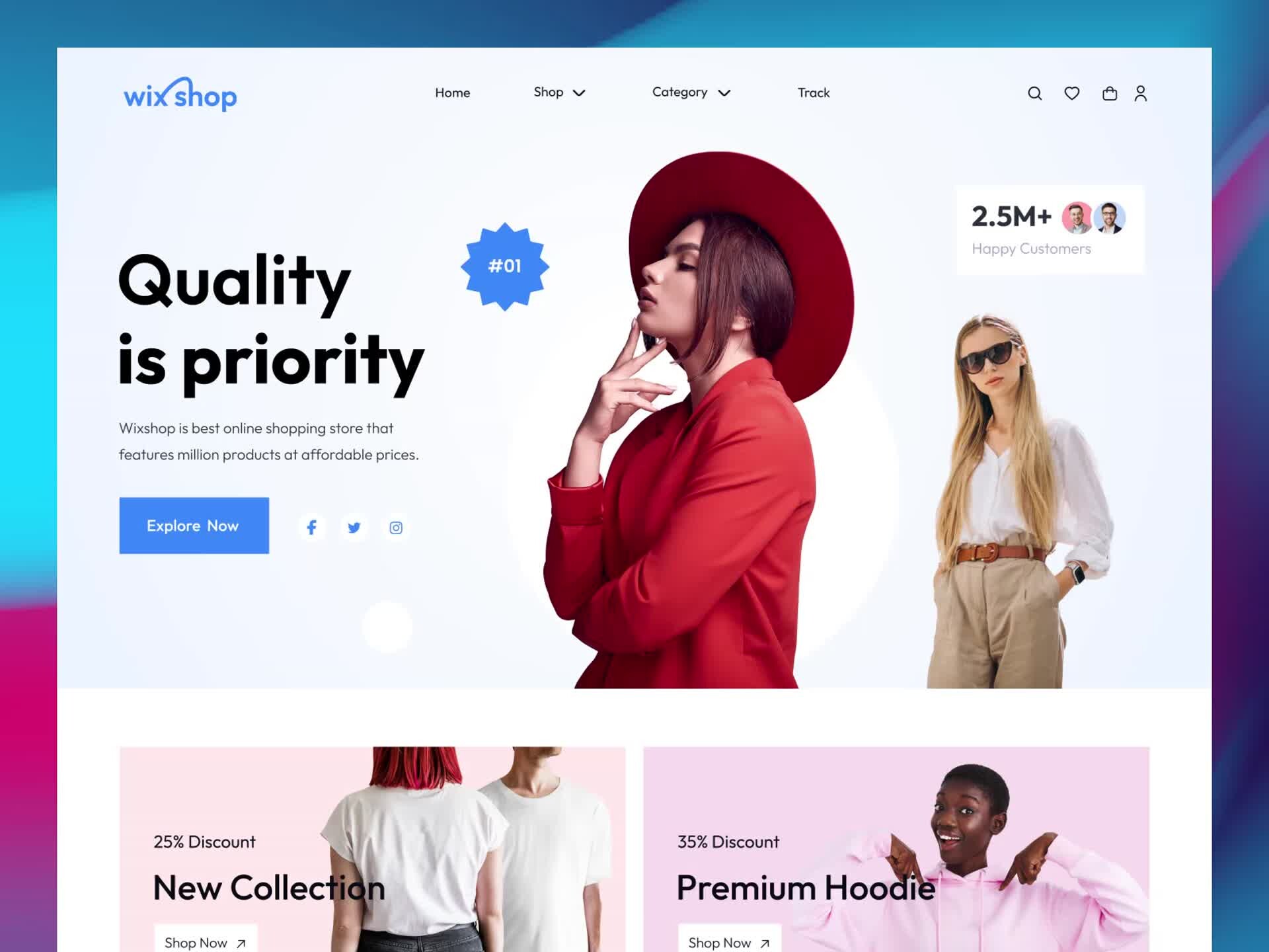 ArtStation - Wix Shop Ecommerce Website Landing Page.