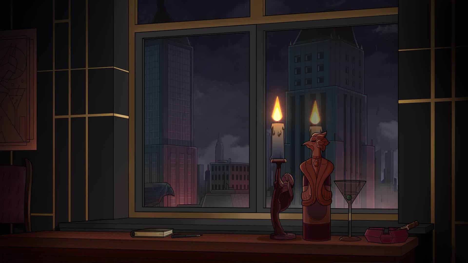 ArtStation - Nuit D'orage/ Stormy Night Animation