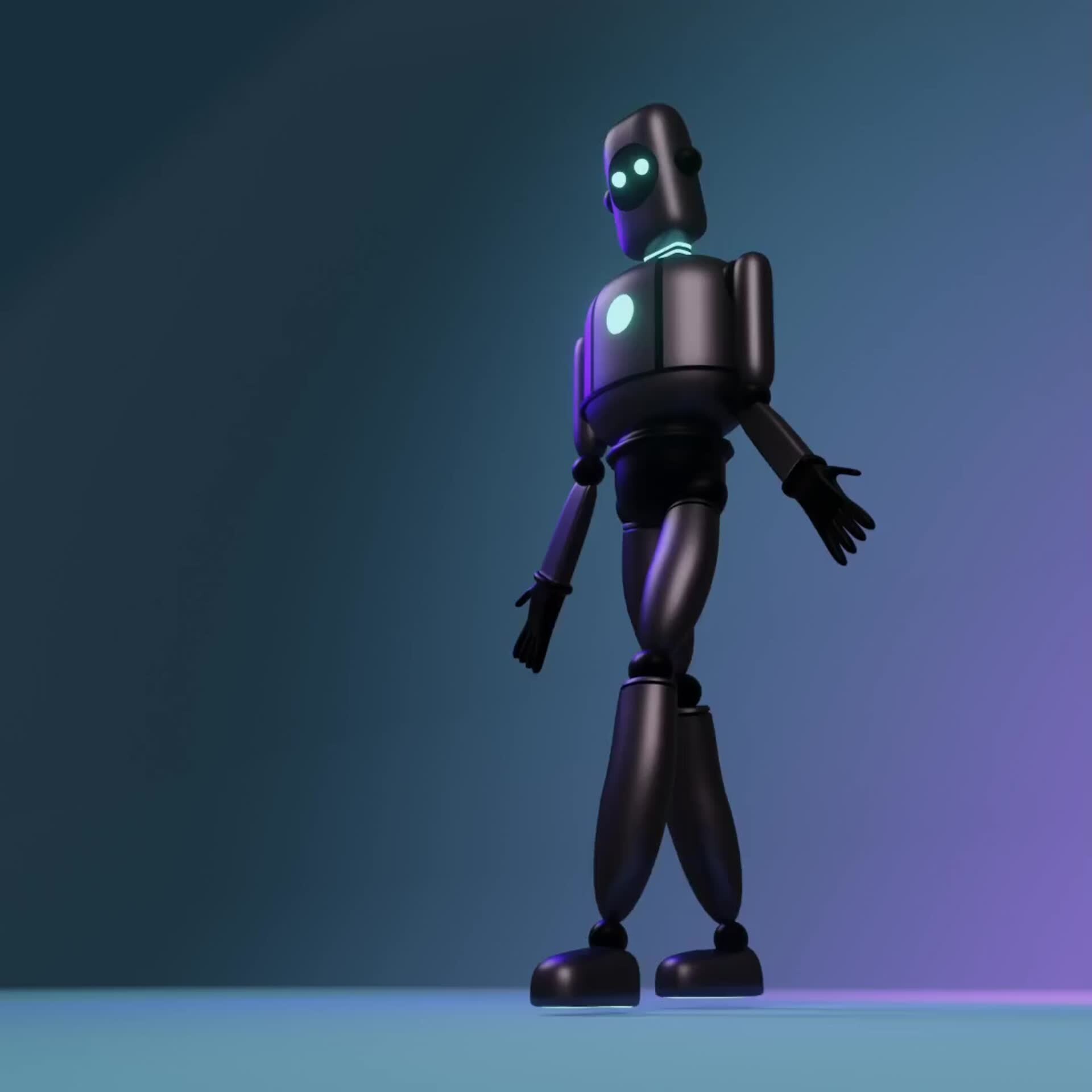 ArtStation - Levitating robot animation