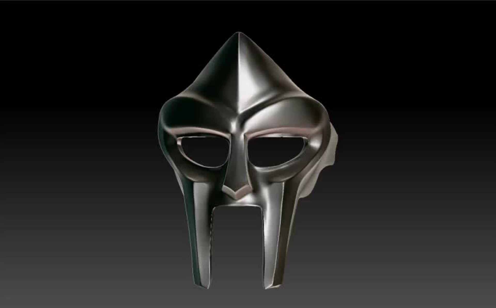 ArtStation - MF DOOM mask 3D model hard surface