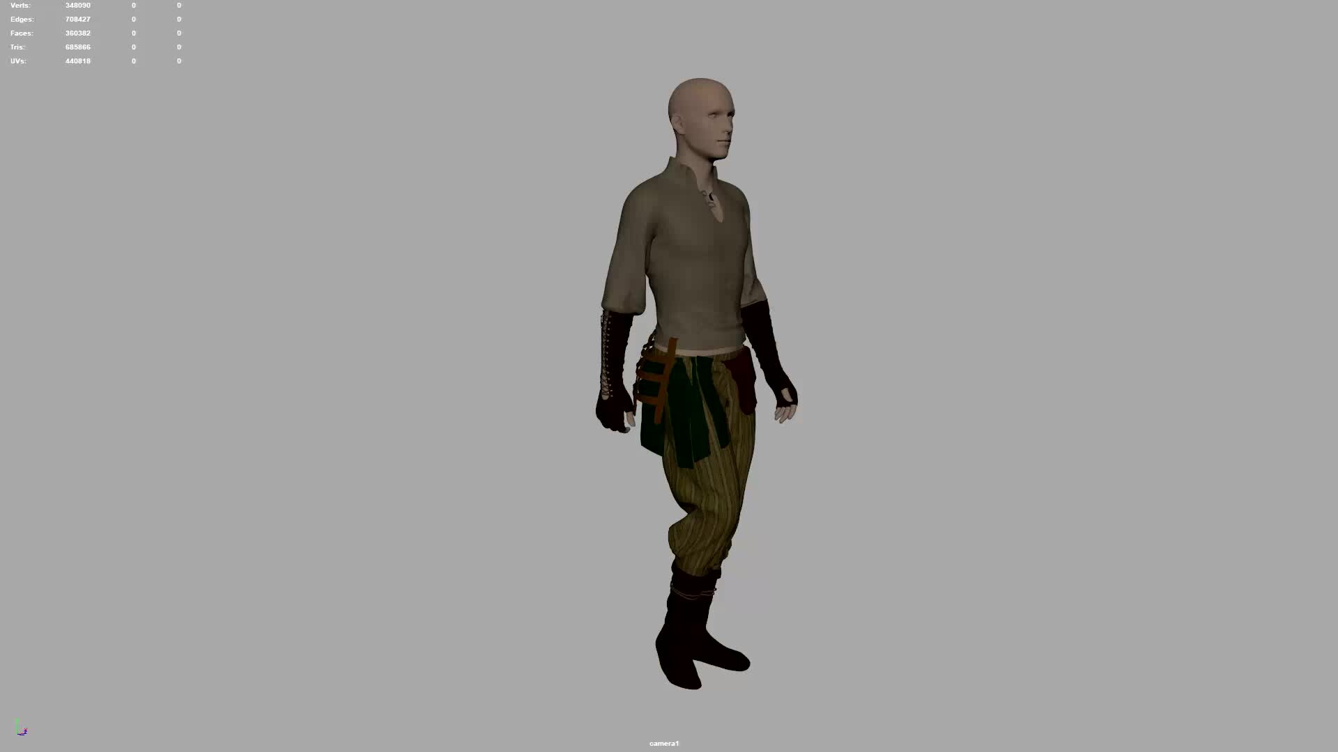 ArtStation - Maya Cloth SIM Test (WIP)