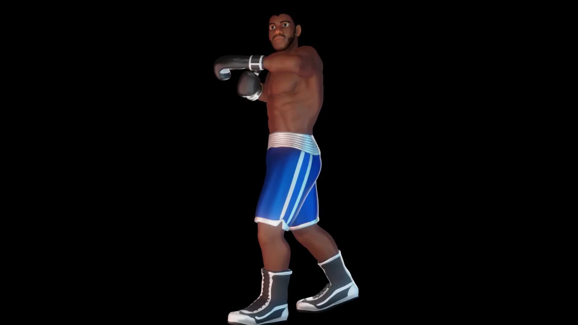 ArtStation - Boxing Video Game Project (CHARACTERS) - Fighter_2