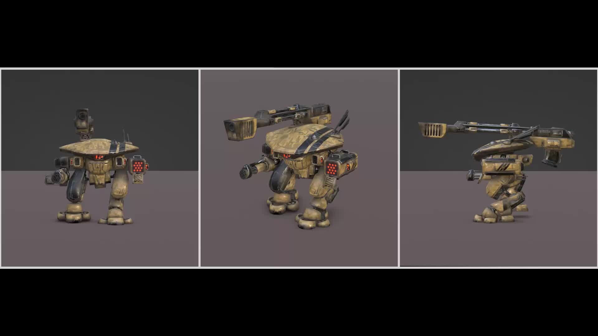 ArtStation - Mech Walk and shoot animation