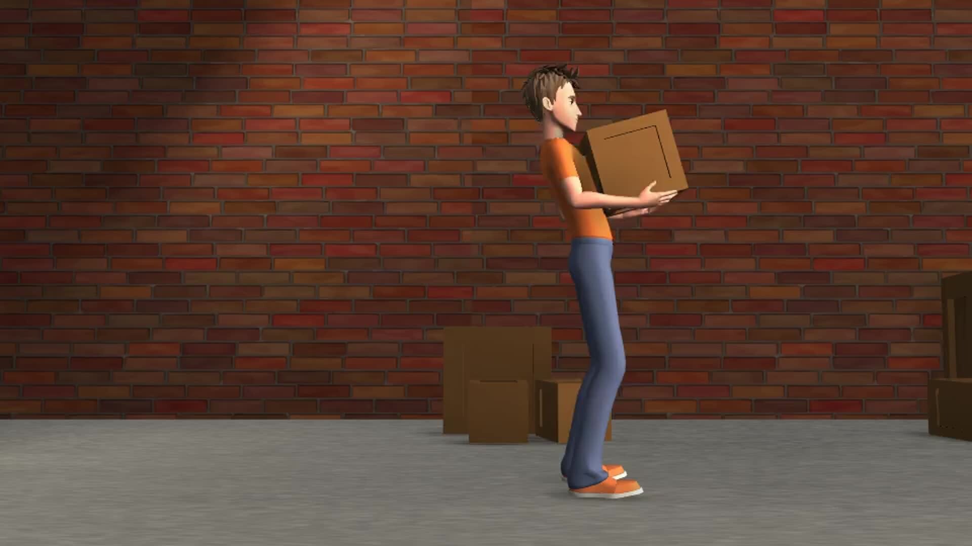 ArtStation - Walk and Carry Animation