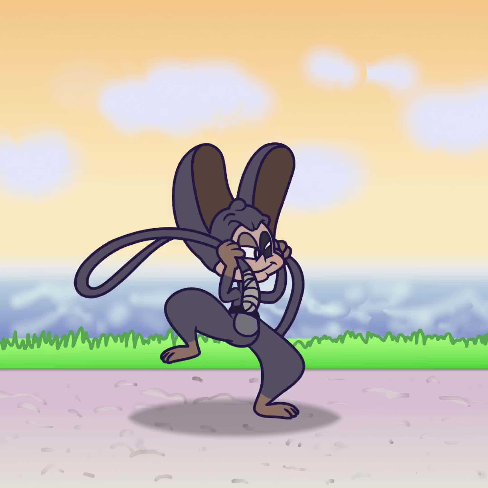 ArtStation - Springer Jump rope animation steps