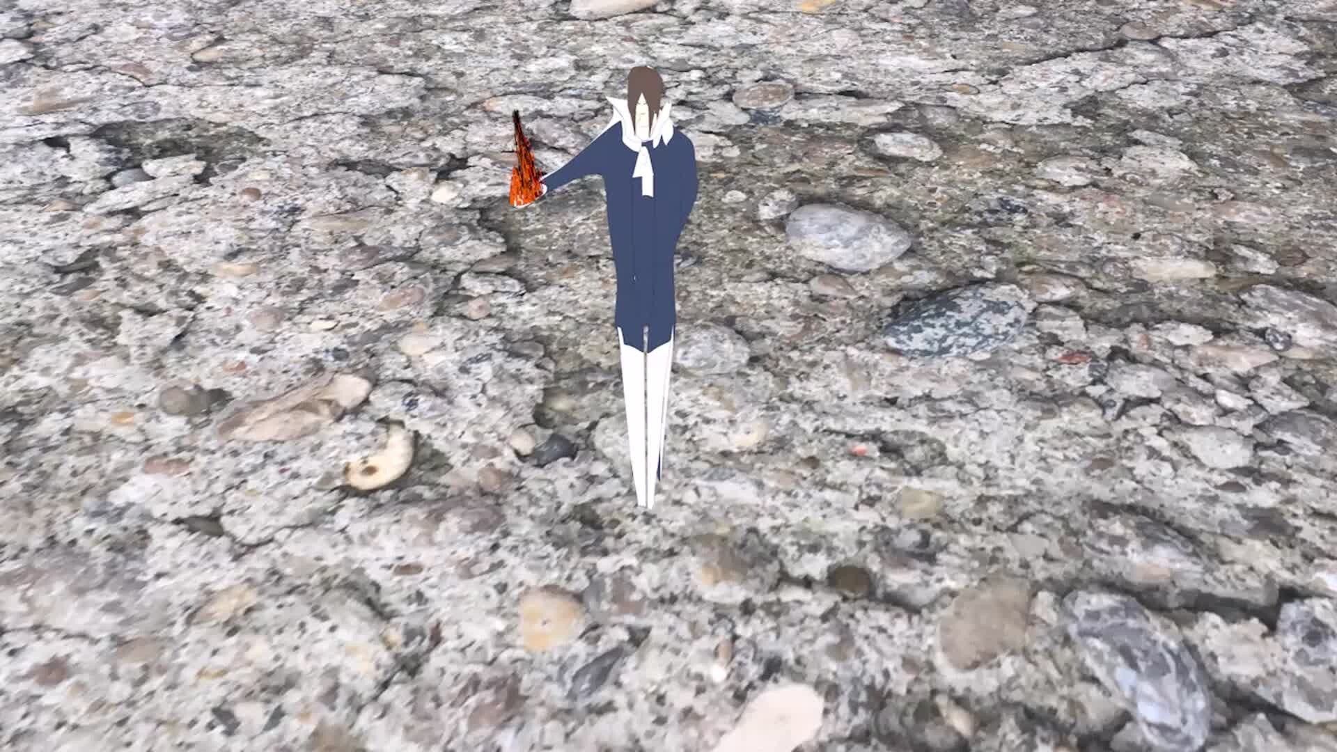 ArtStation - Wizard wanderer carrying fire born raven (3D animation snap)