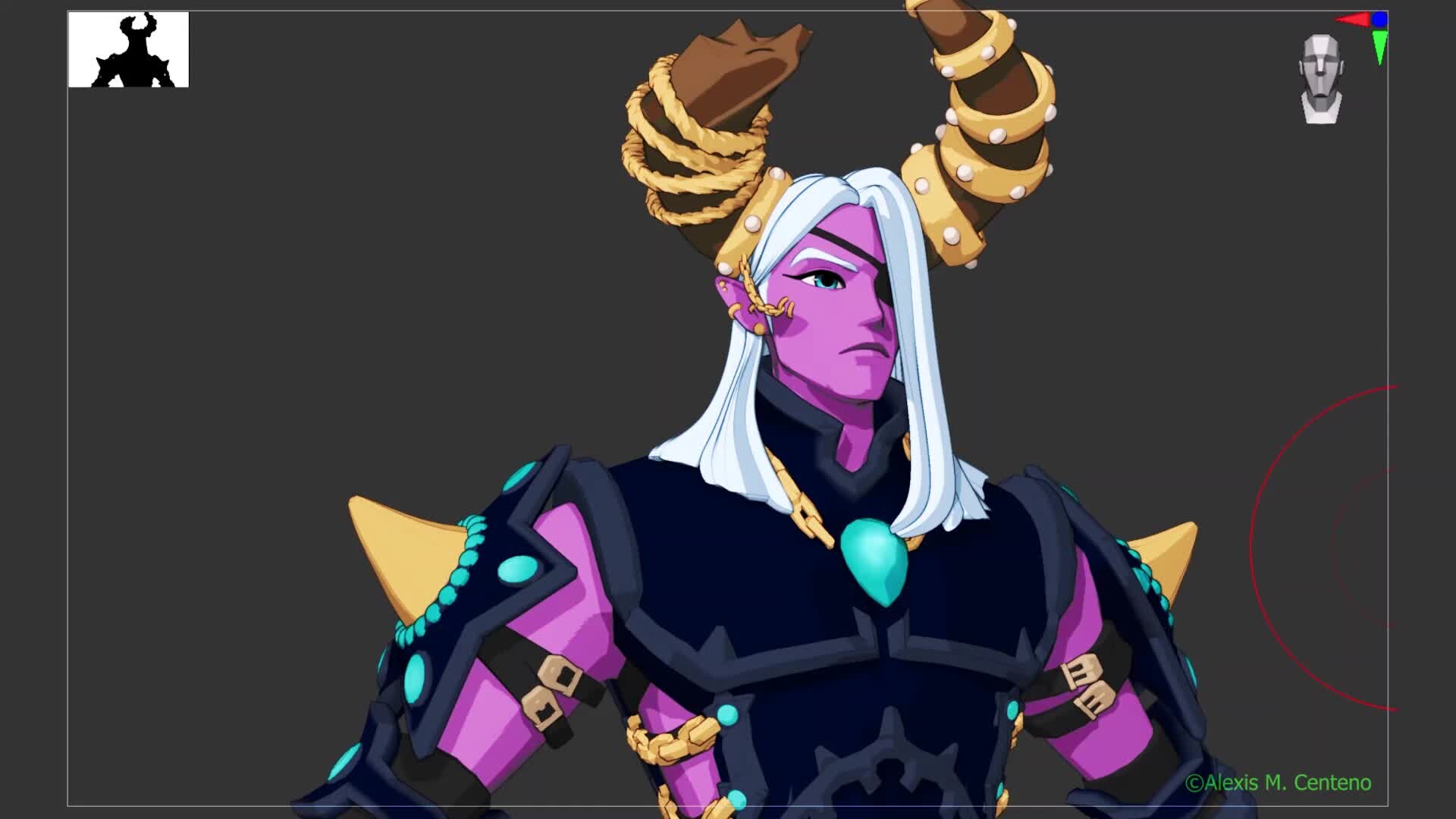 ArtStation - KOVIDAR: Anime Cel Shaded Warrior WIP