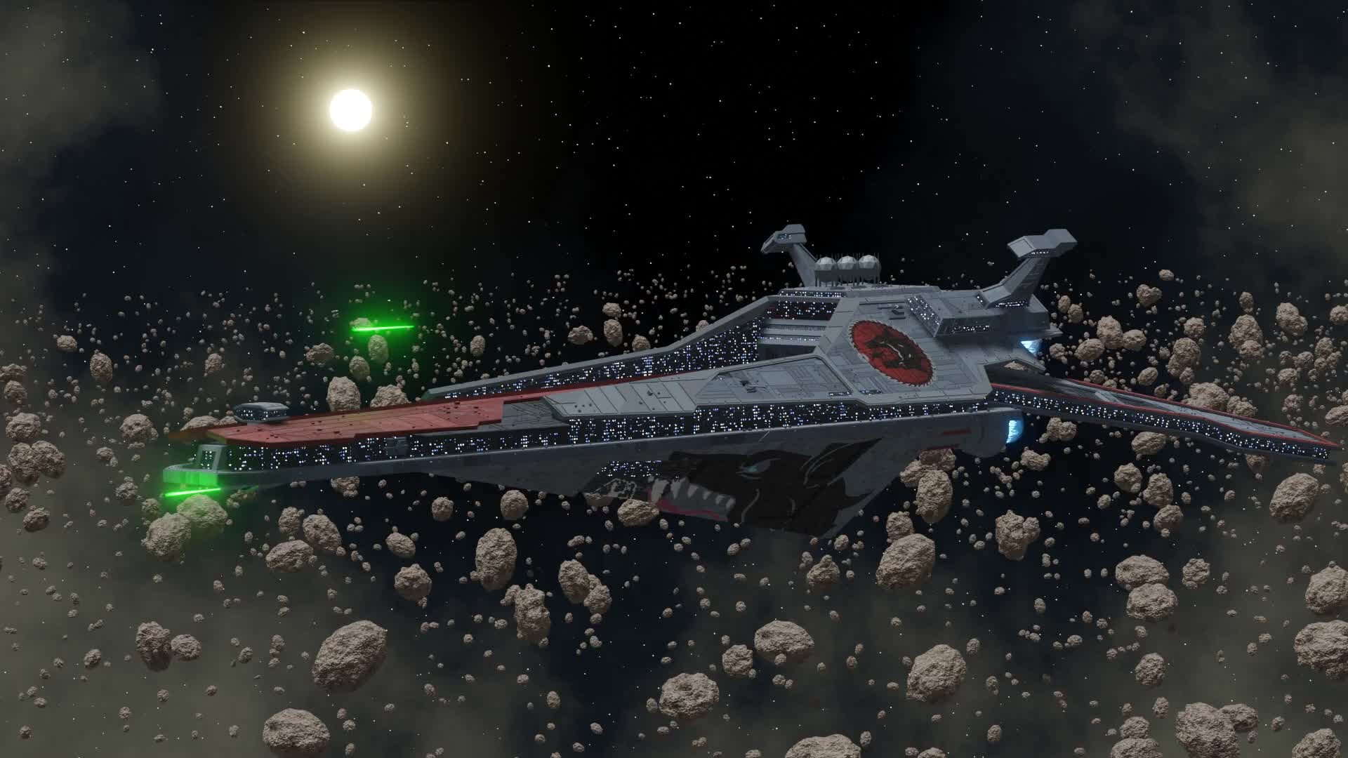 ArtStation - Terminus-Class Destroyer Animations