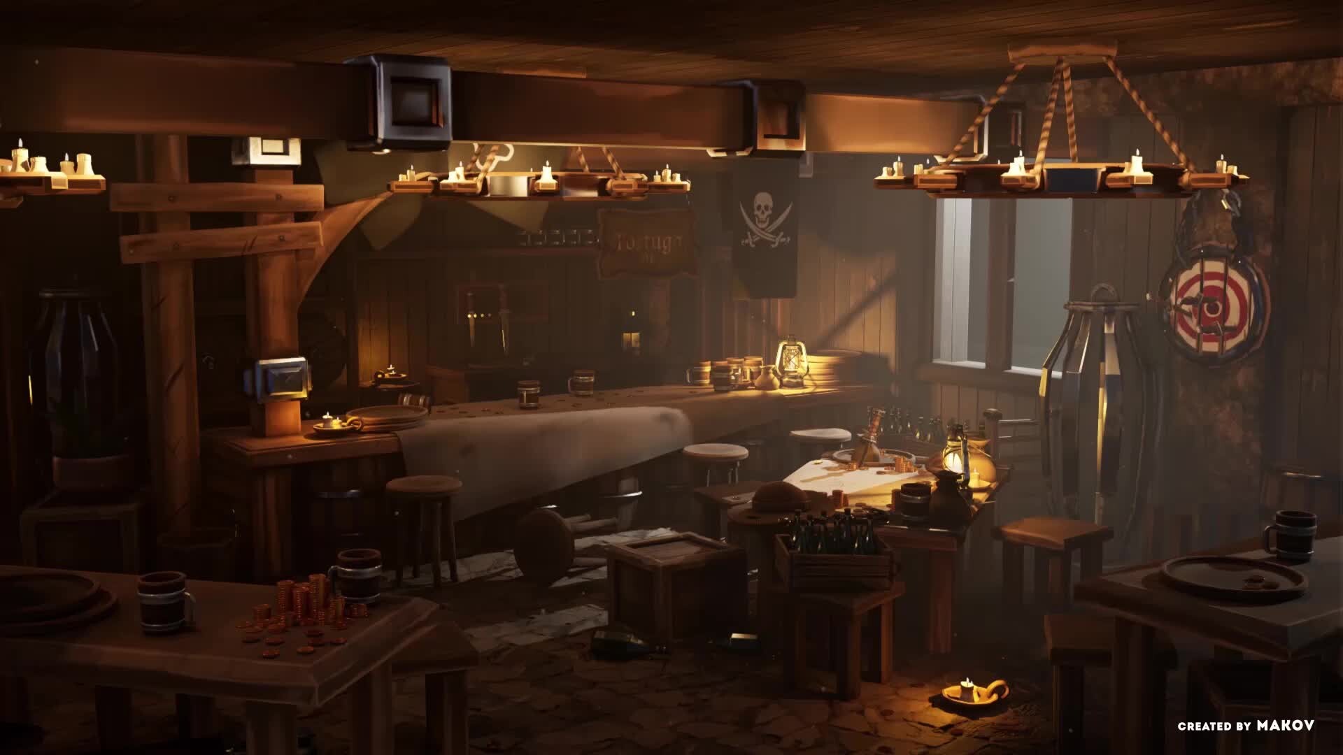 ArtStation - Pirate Pub (Environment Concept)
