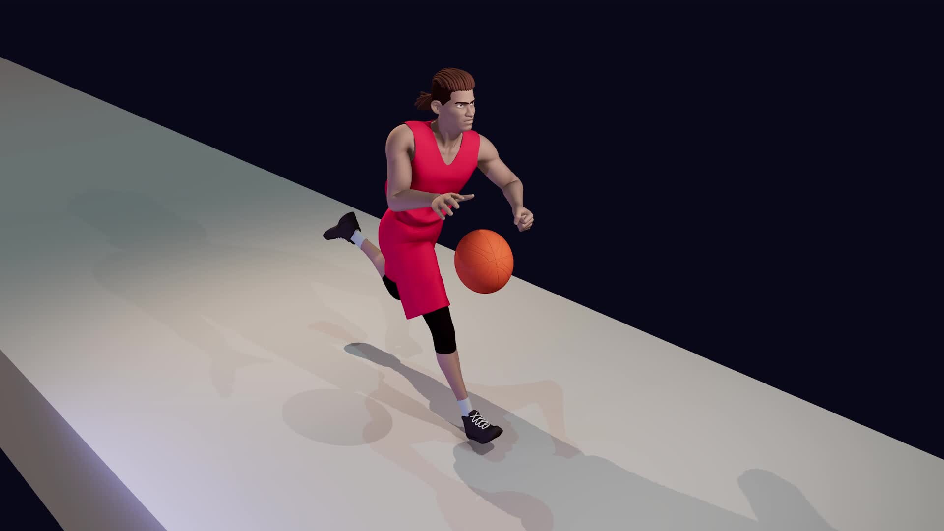 ArtStation - Run cycle with basketball