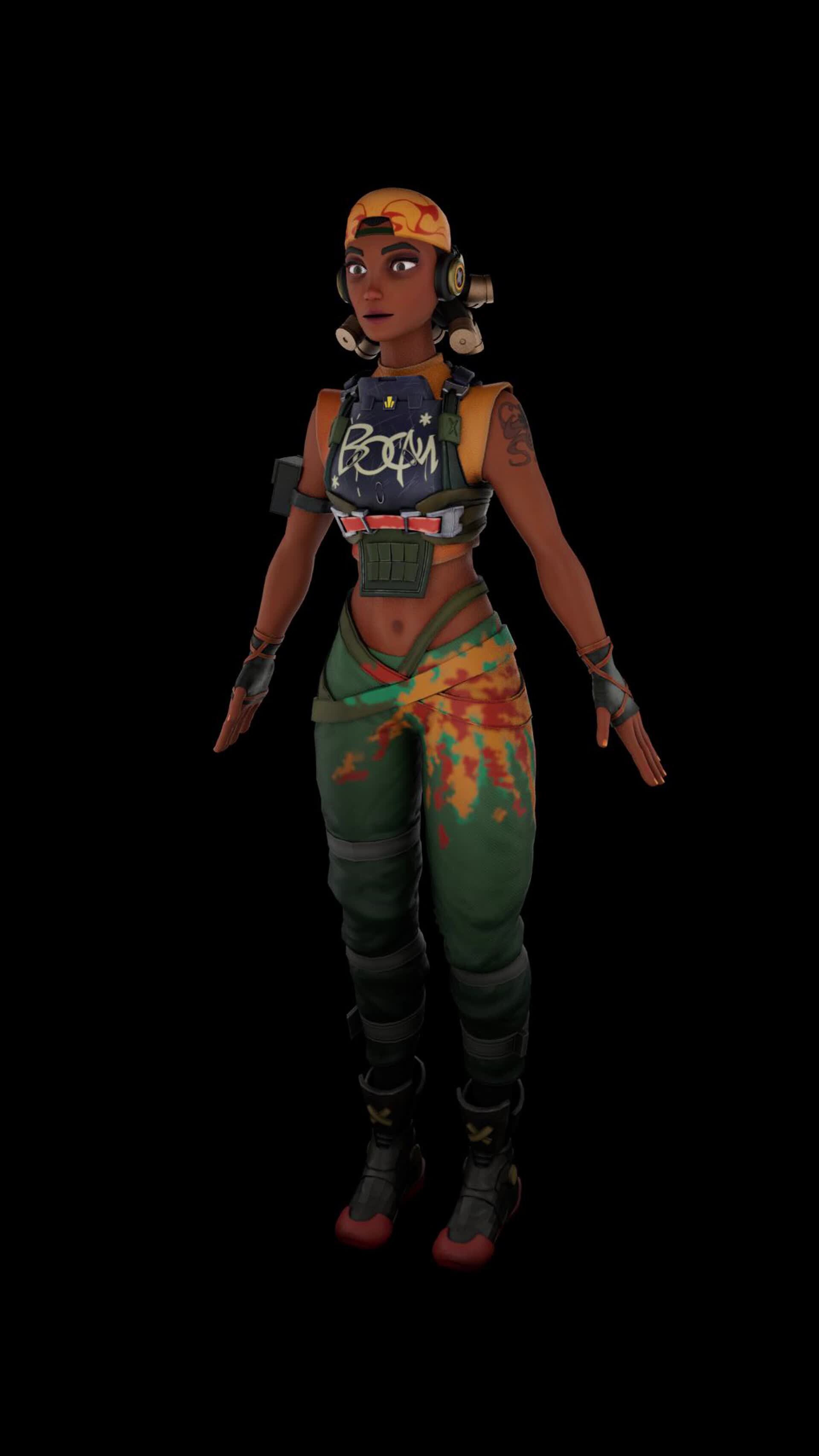 ArtStation - raze valorant 3D character design