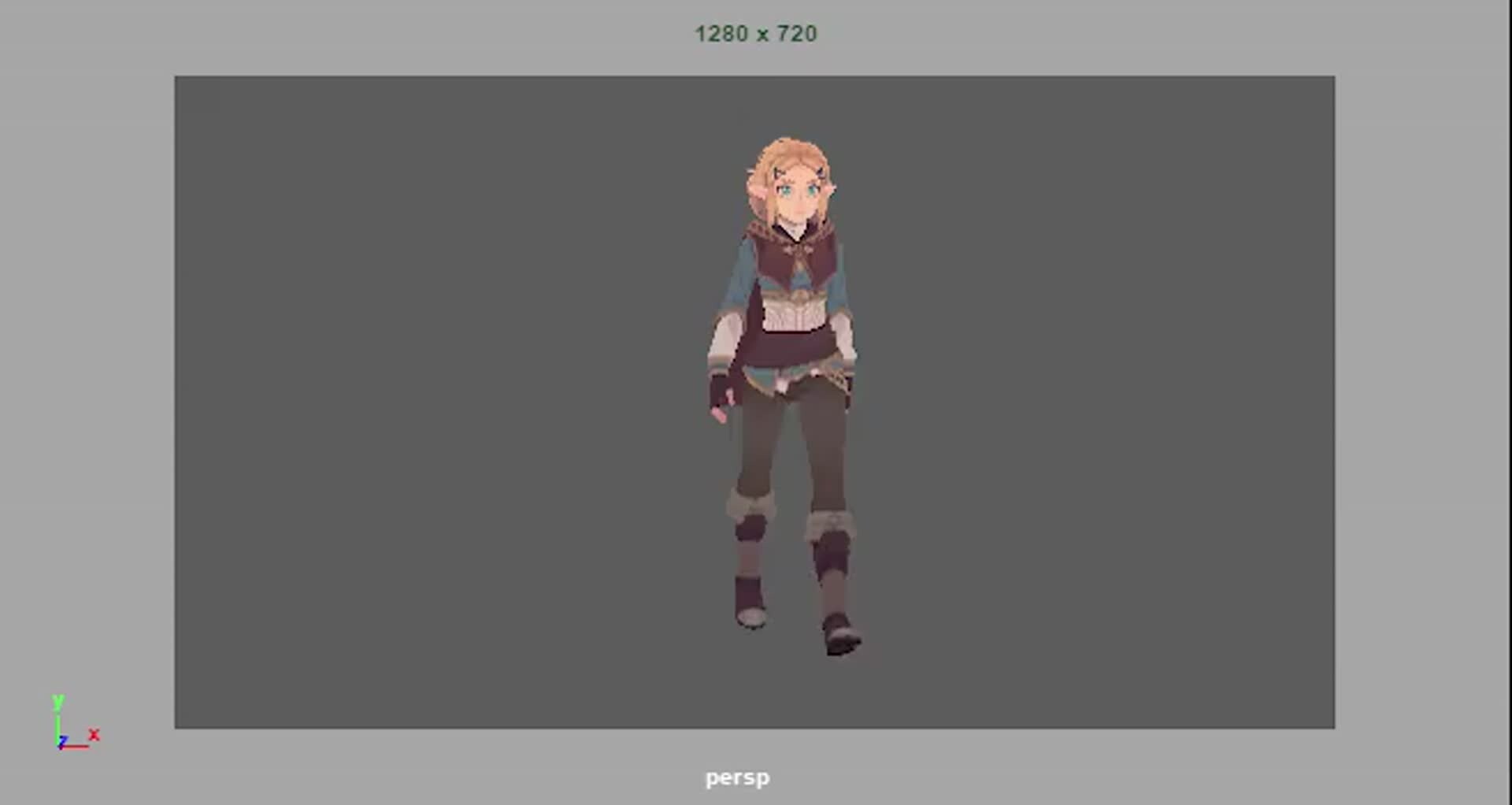 ArtStation - Zelda walk cycle