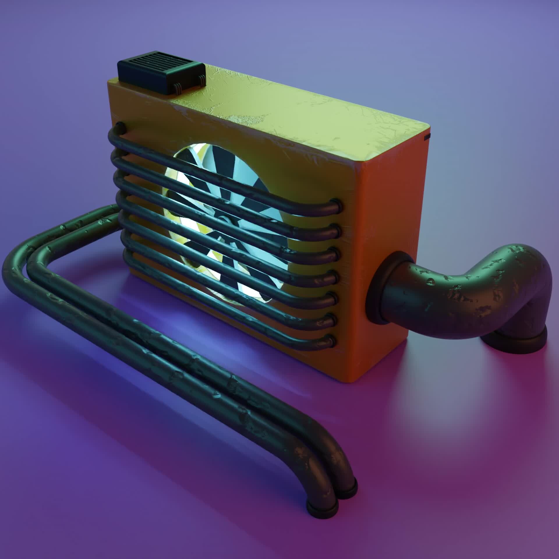 ArtStation - air conditioning Low Poly for mobile games