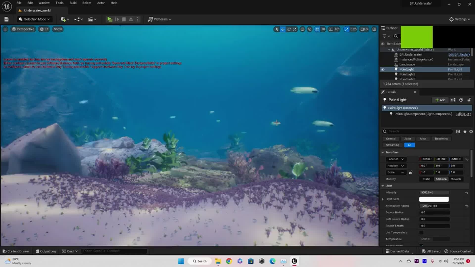 ArtStation - Underwater environment | UE5