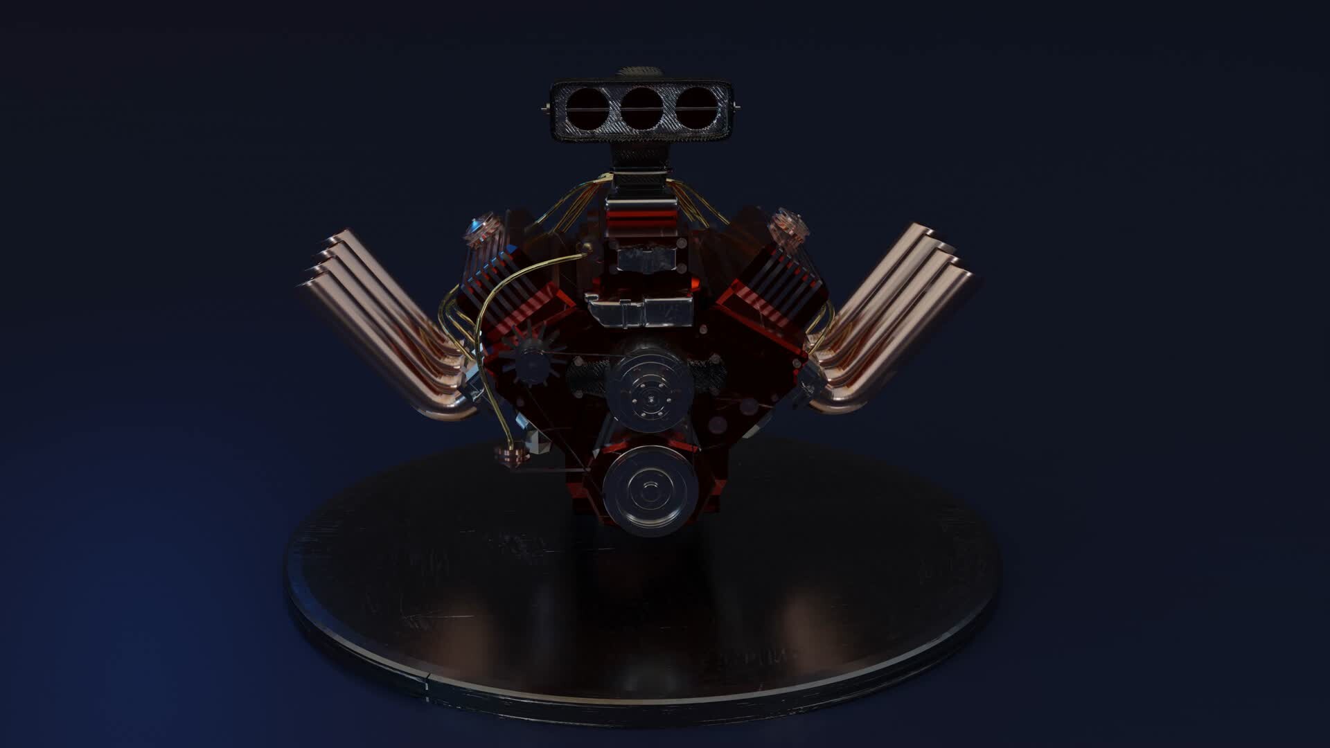 ArtStation - V8 Supercharger Engine