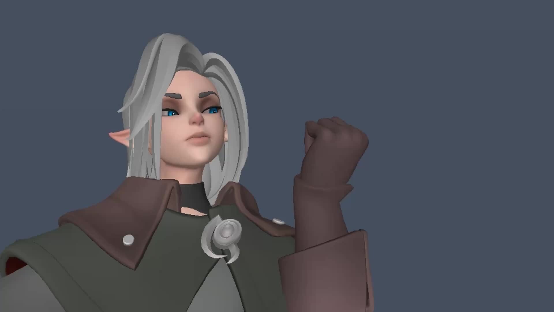 ArtStation - Azri Checking Her Gloves (Character Animation)