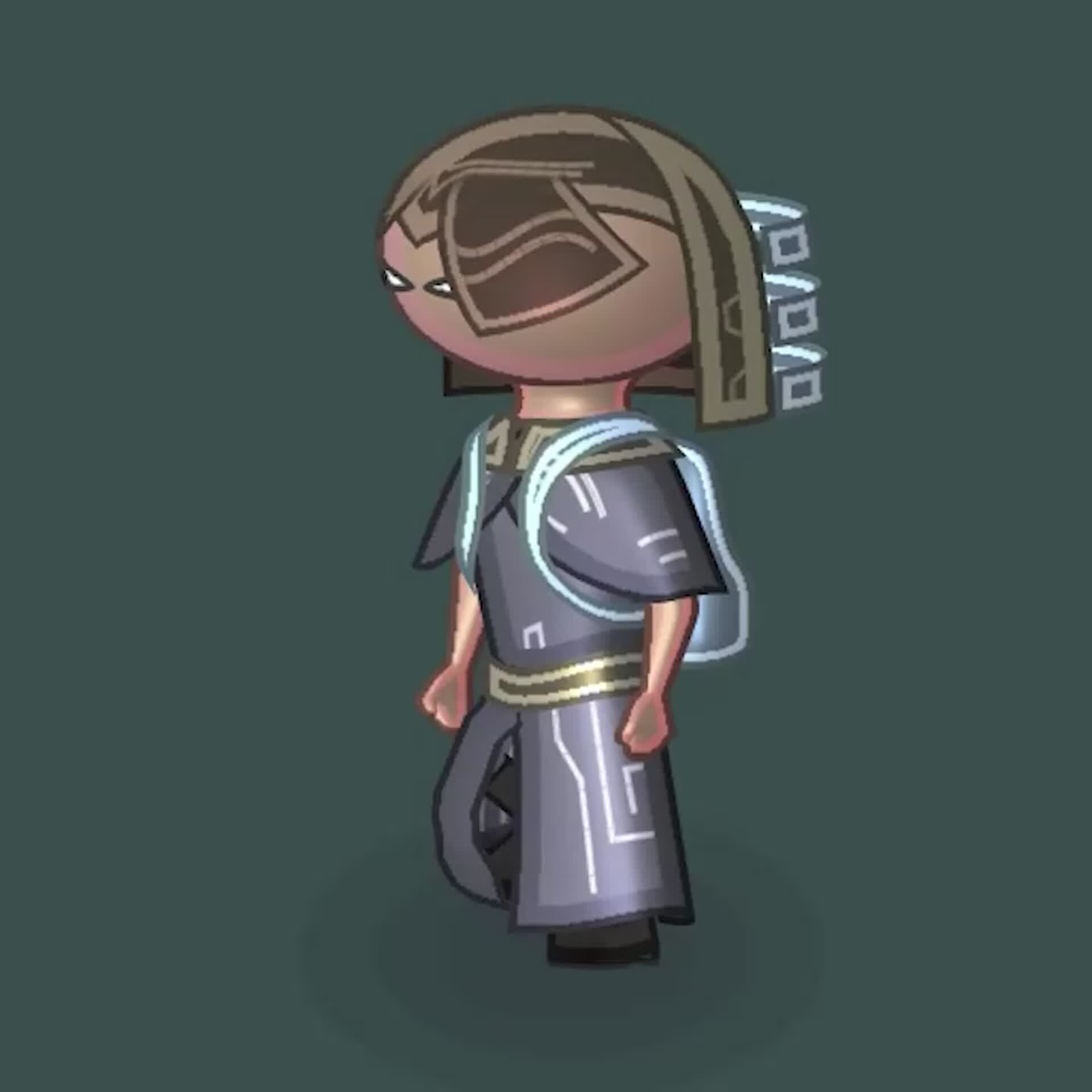 ArtStation - Animated 2D Fantasy Character with Specialized Toon Shader