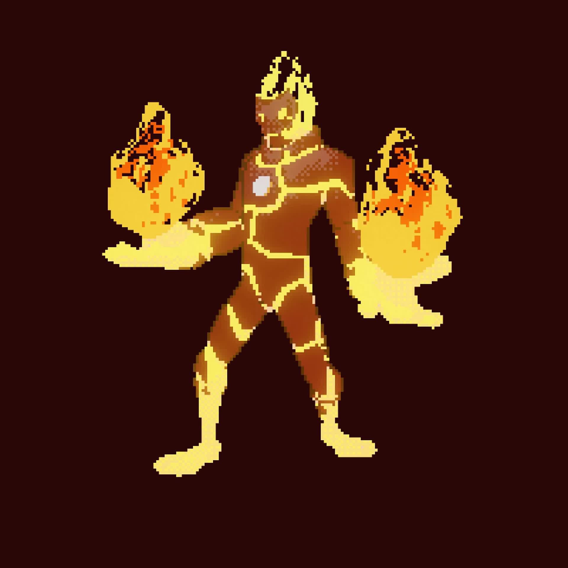 ArtStation - Ben 10 Heatblast Pixelart
