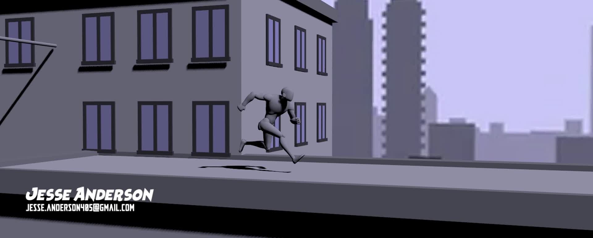 ArtStation - Simple Parkour Loop Animation WIP