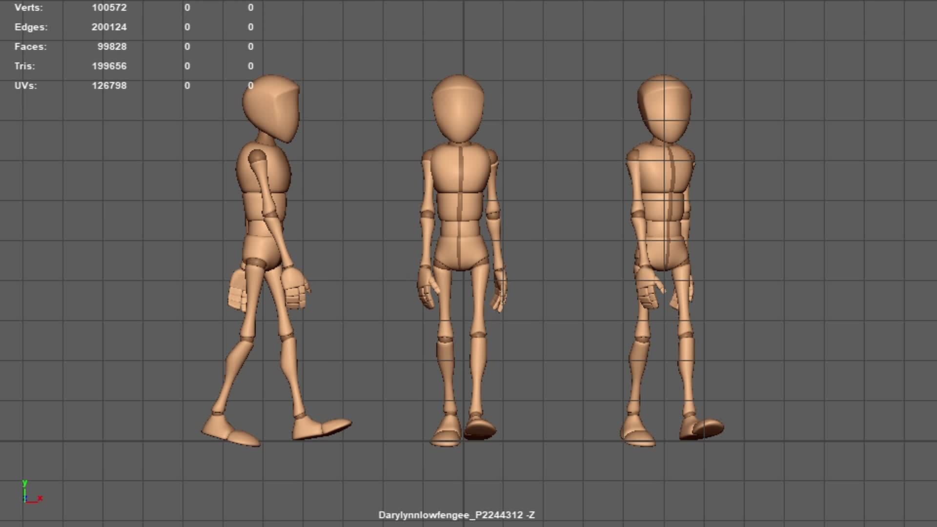 ArtStation - Walk and Jump Animation