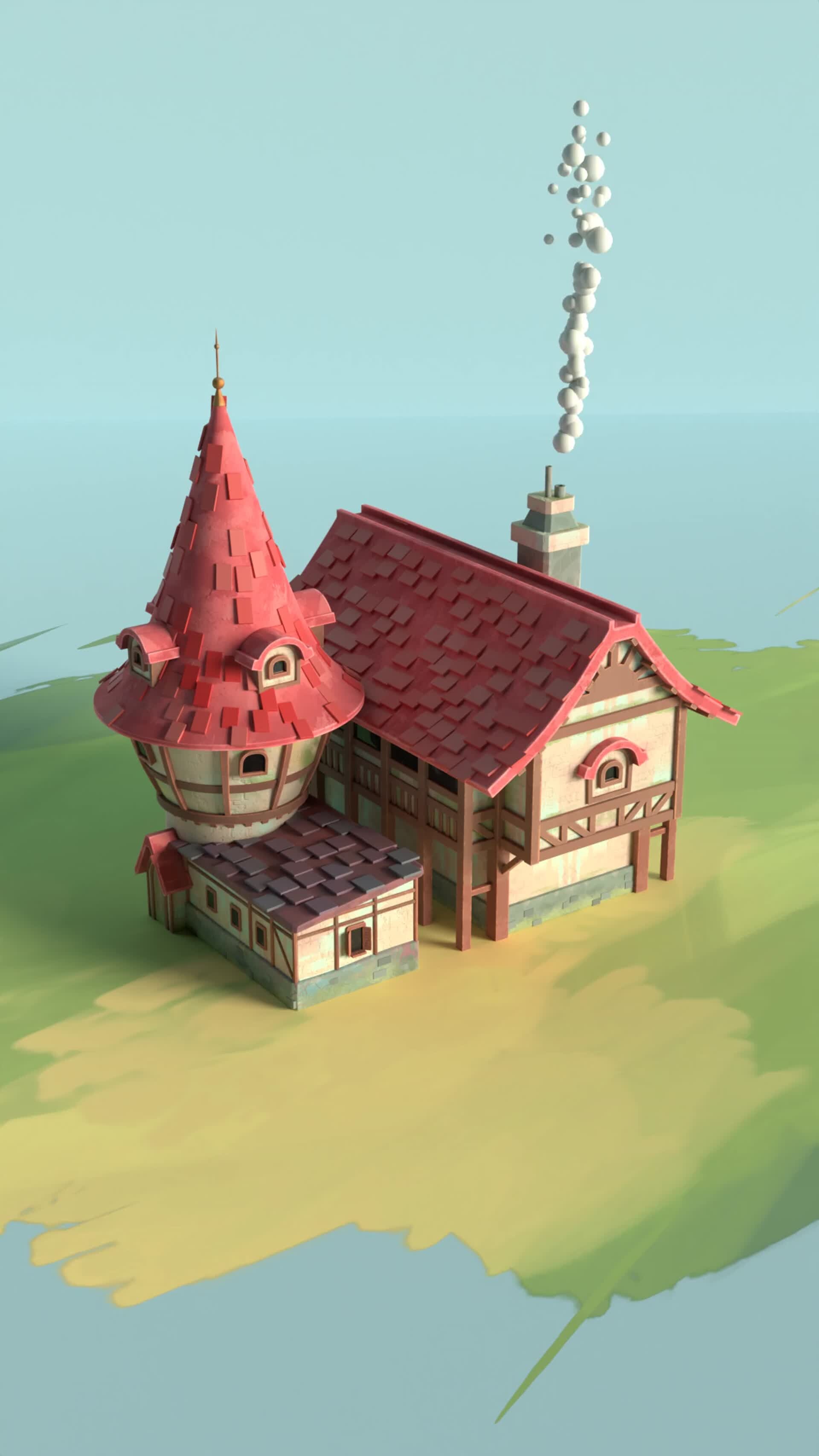 ArtStation - Stylized Medieval Fantasy Building