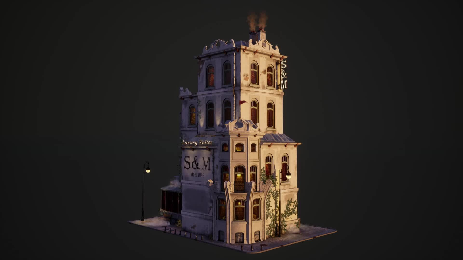 ArtStation - Modular Building in Art Nouveau Style - Unreal Engine 5