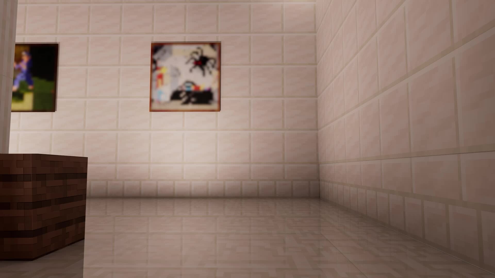 ArtStation - Minecraft Art Gallery Scene in Maya