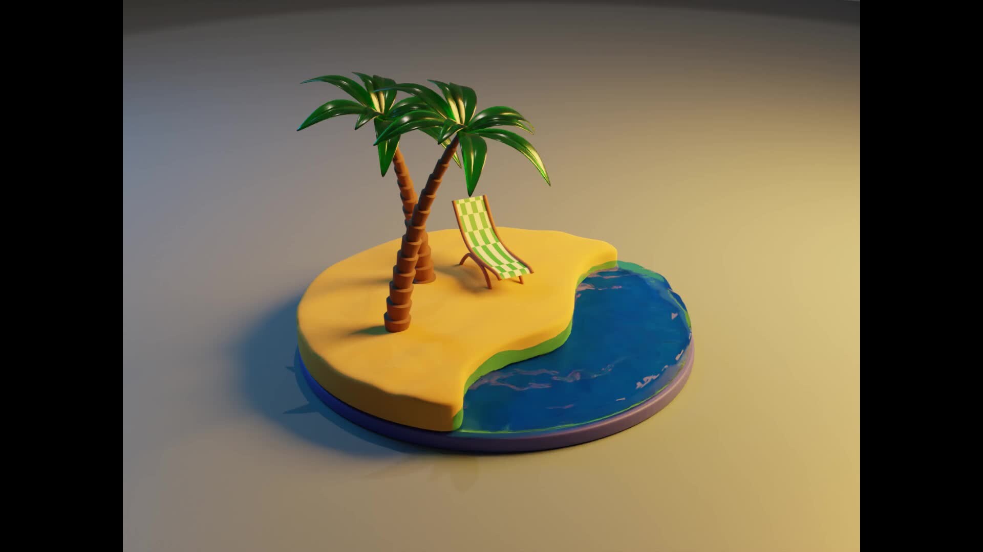 ArtStation - animated sunset on a beach.scene