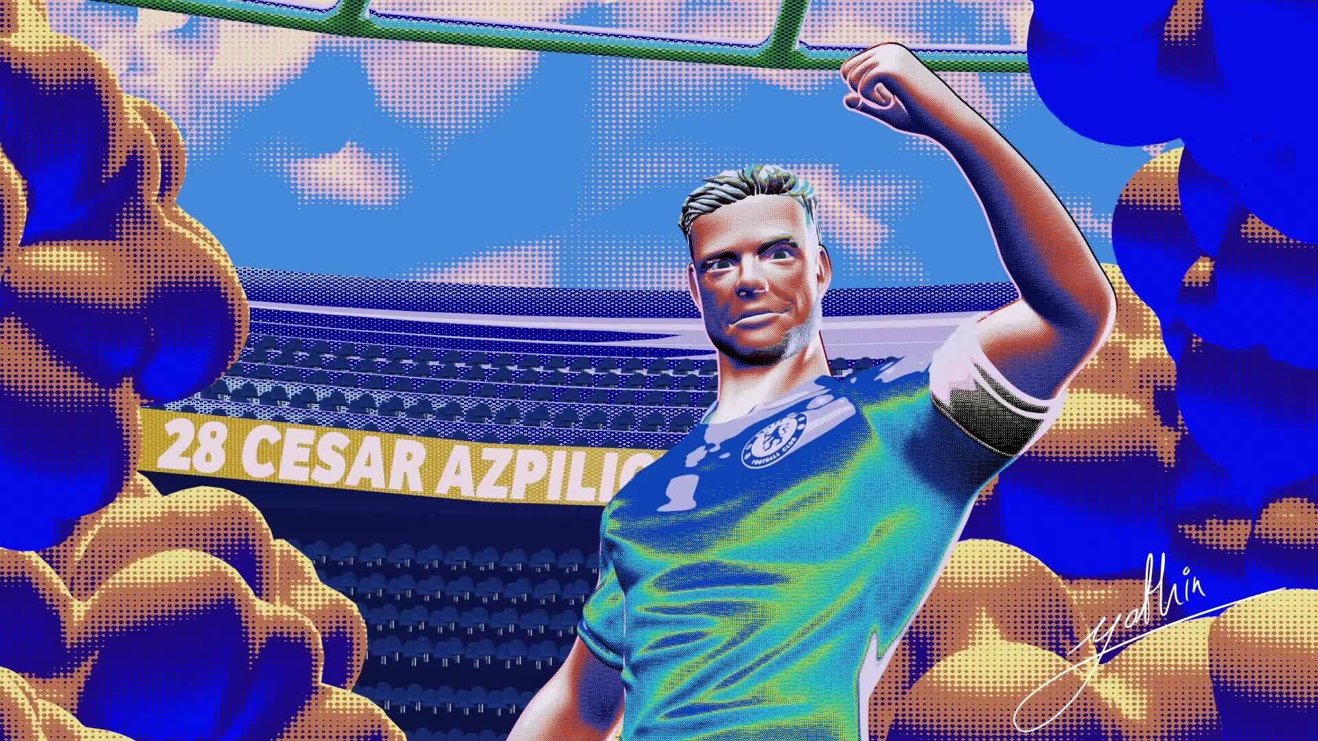 ArtStation - Cesar Azpilicueta - Chelsea's legend