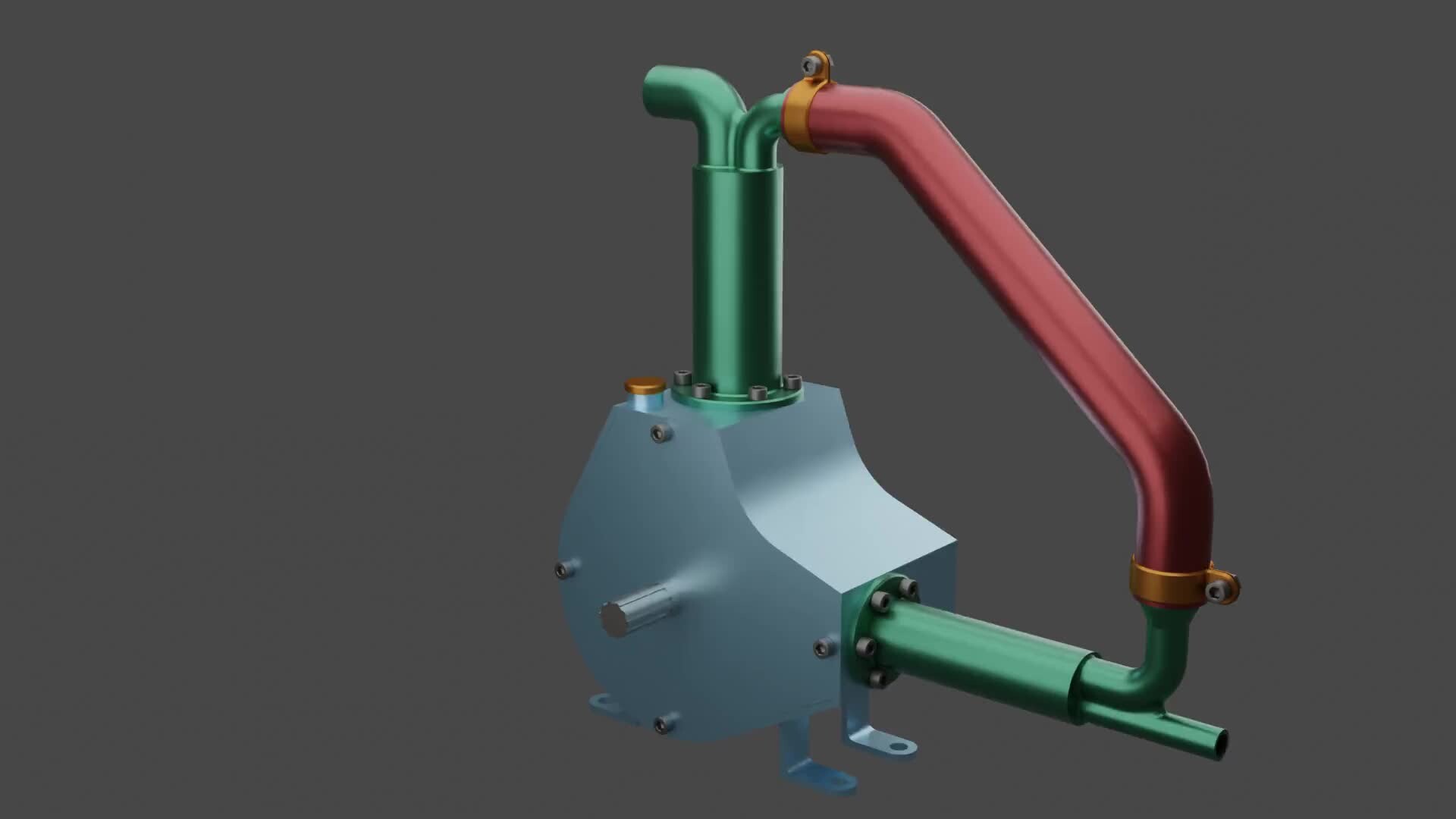 ArtStation - Pump with 2 piston