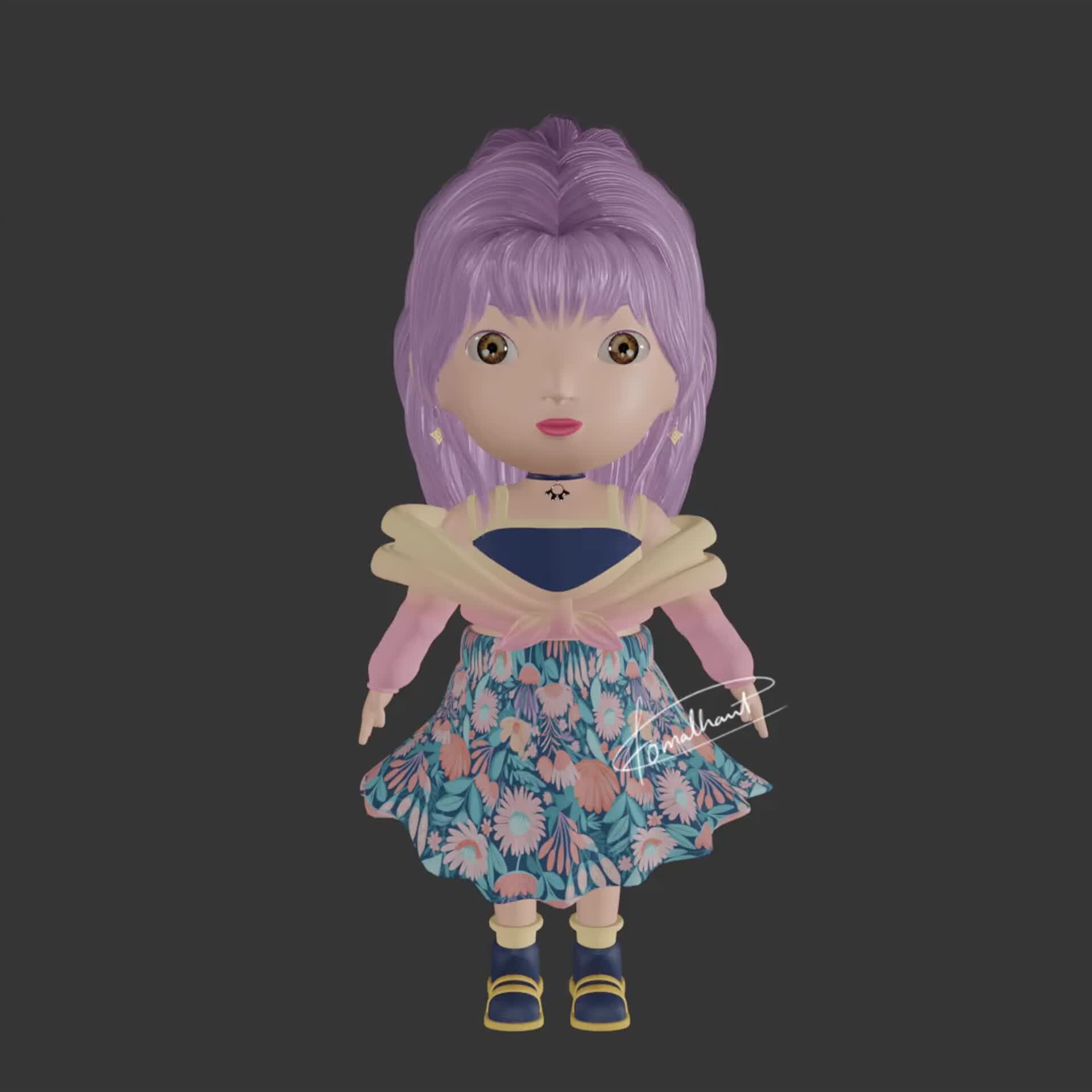 ArtStation - 3D Chibi character modelling