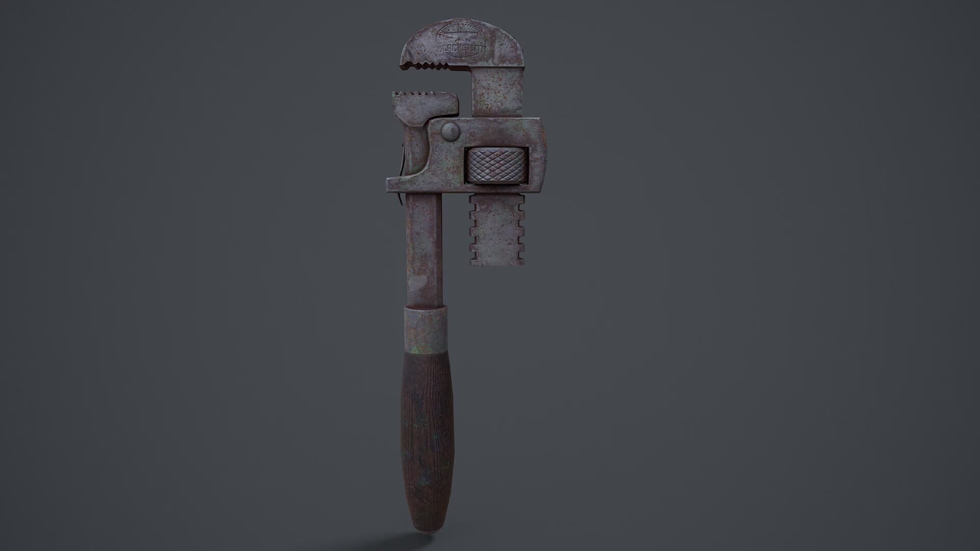 ArtStation - Rusted Wrench 3D Low Poly