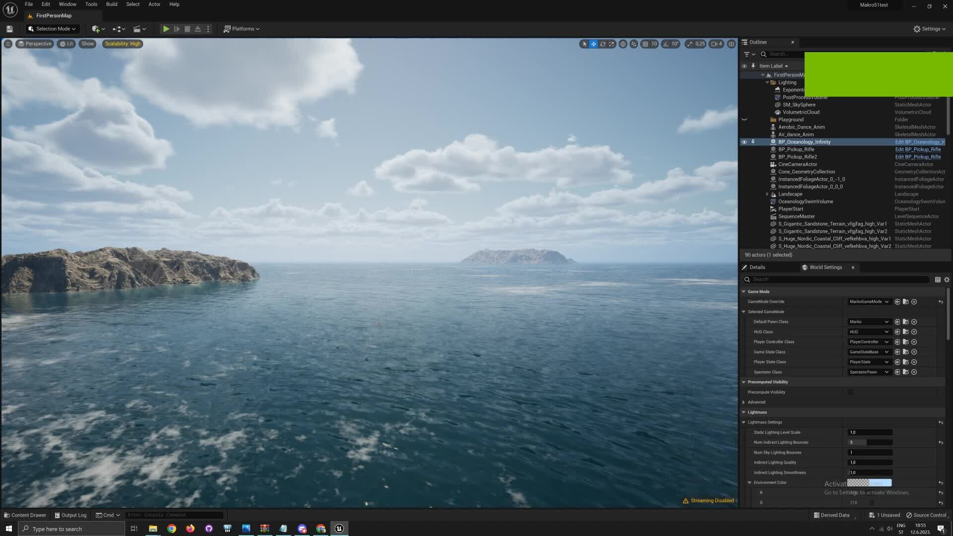 ArtStation - Simple Ocean scene for a client