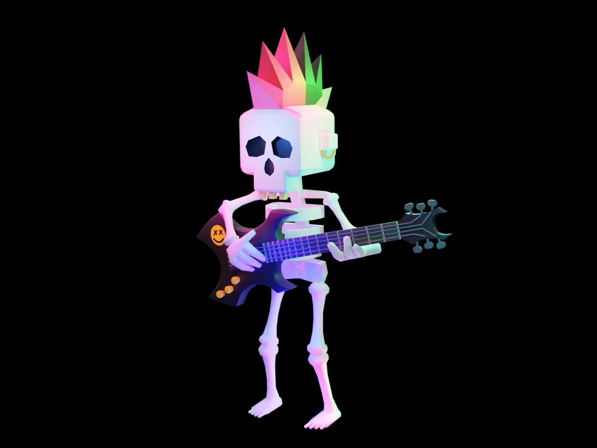ArtStation - Skeleton Punk Animation