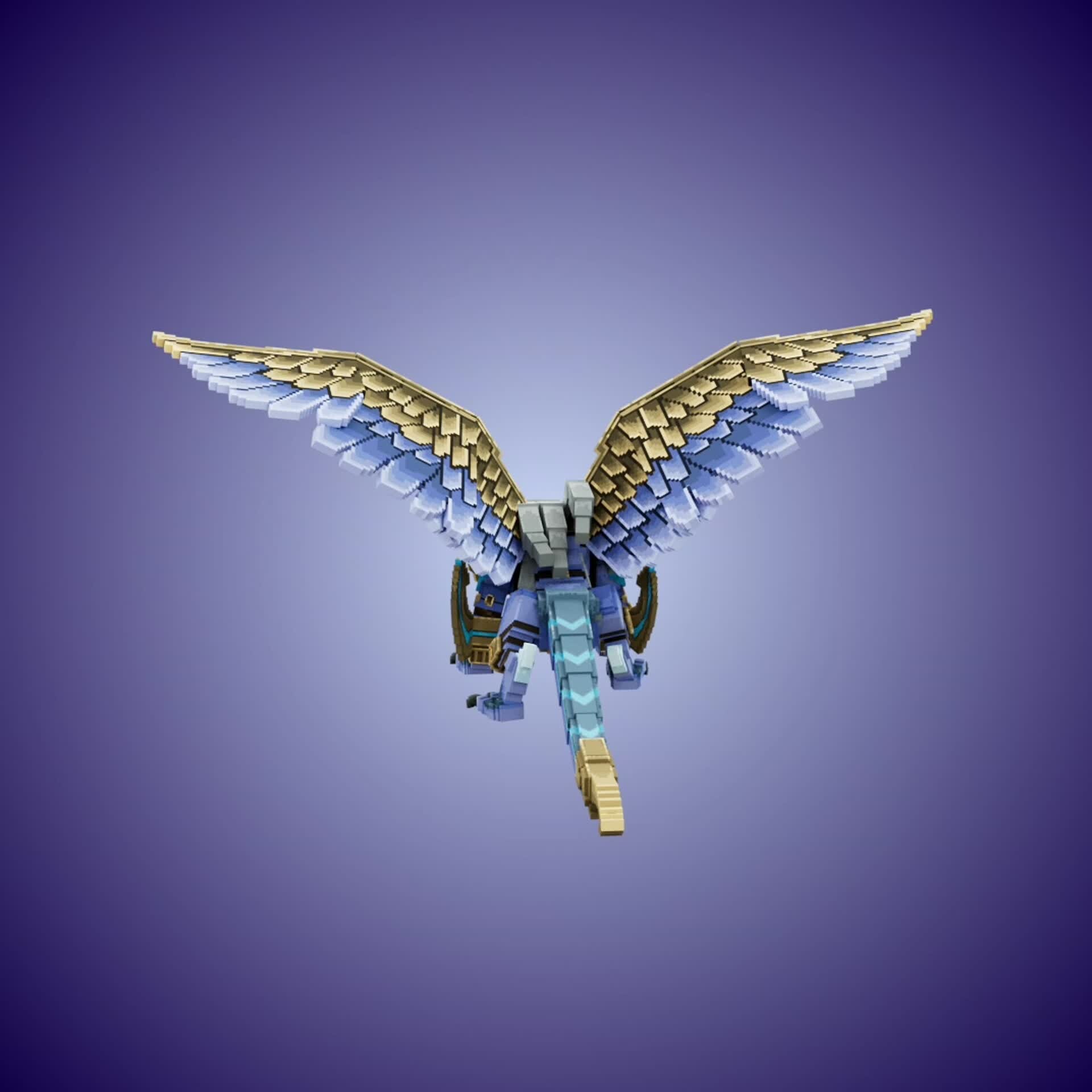 ArtStation - AeroSphinx: The Winged Warrior Voxel