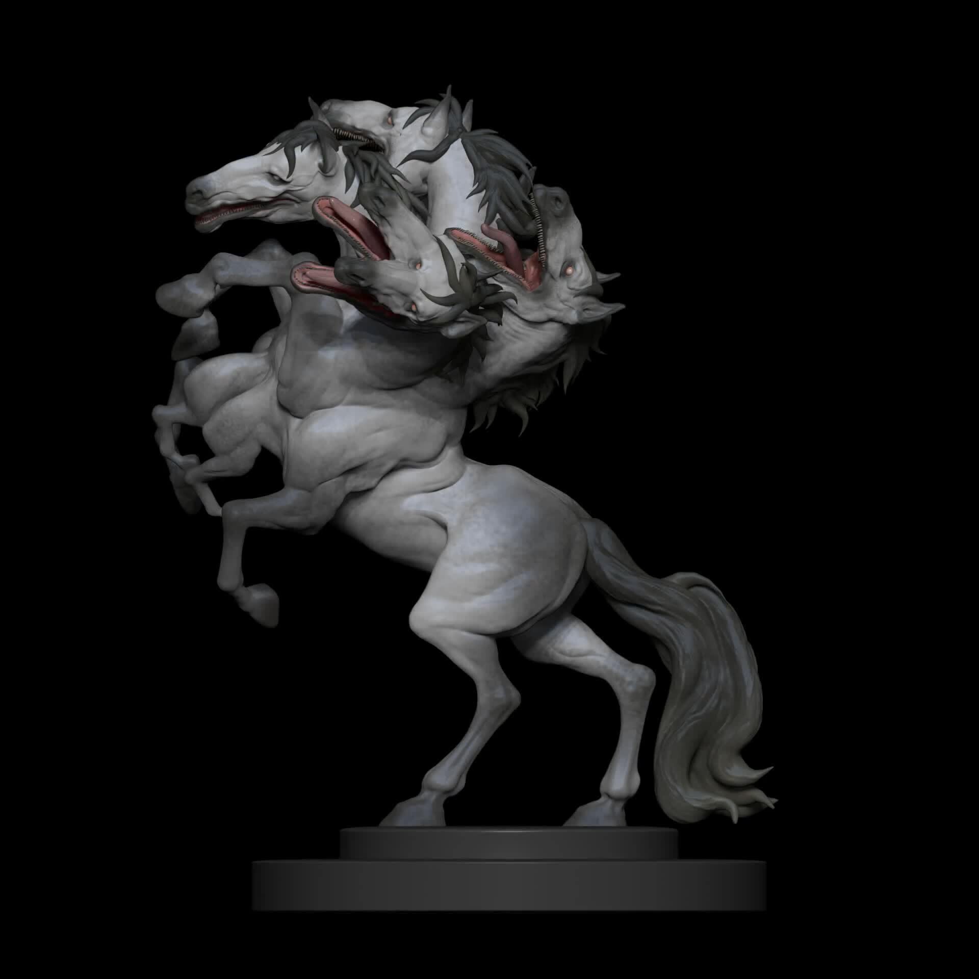 ArtStation - Horse Hydra Idea