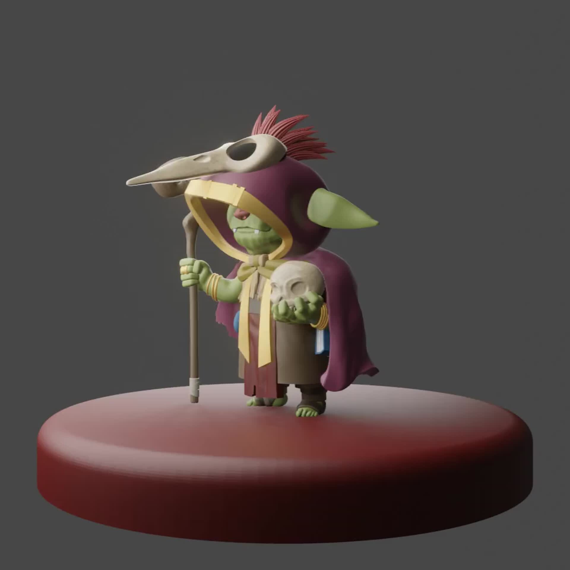 ArtStation - Goblin Shaman mini