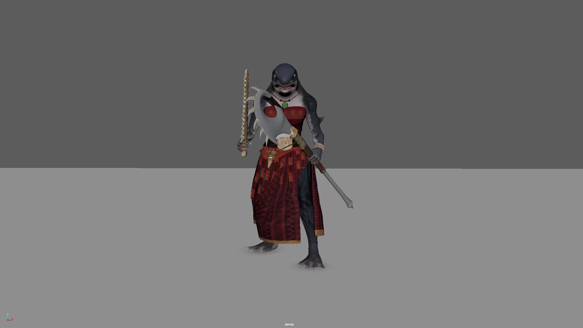 ArtStation - Idle animation-Fish fighter