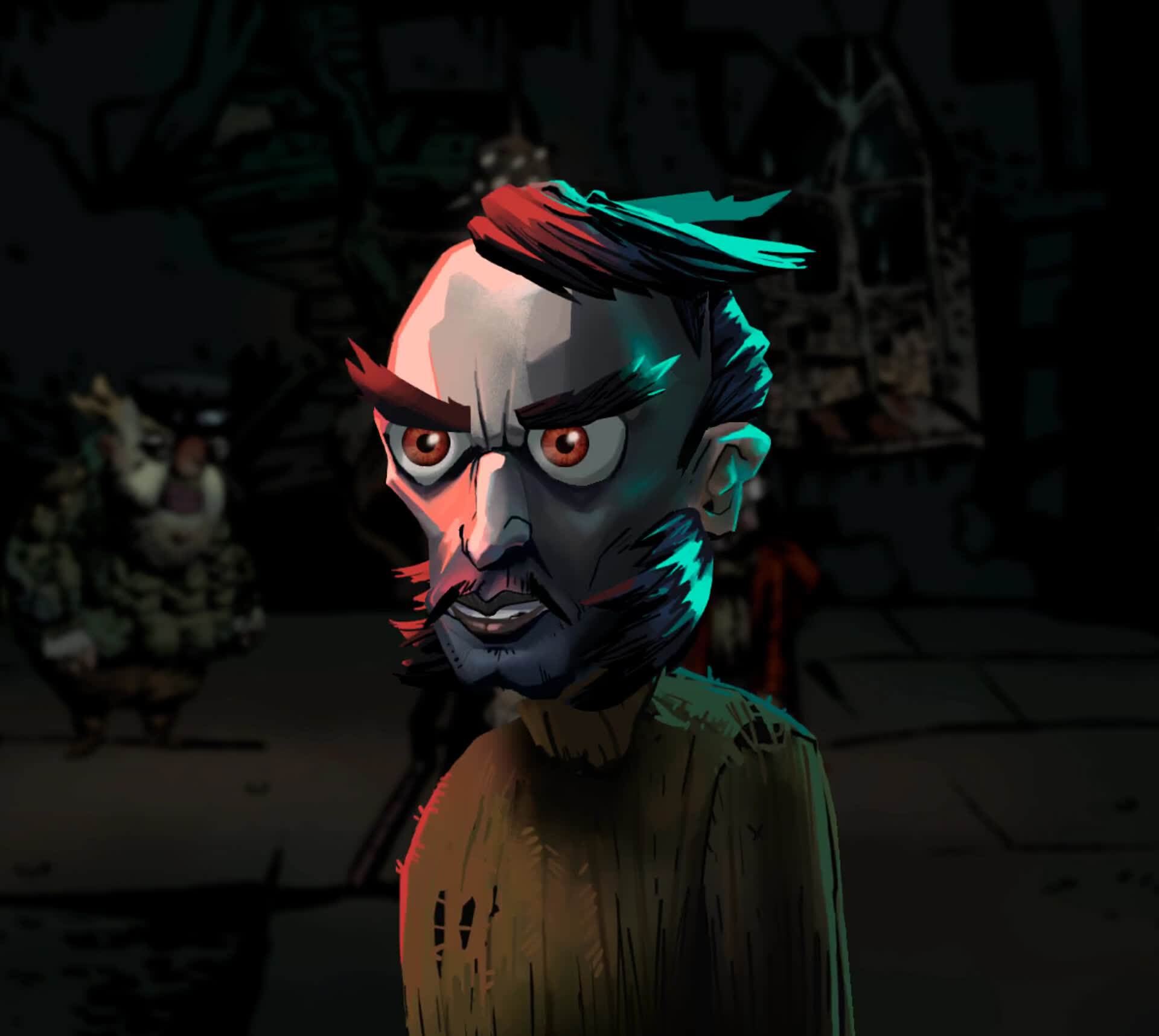 ArtStation - Vampire character talking 2.5D animation