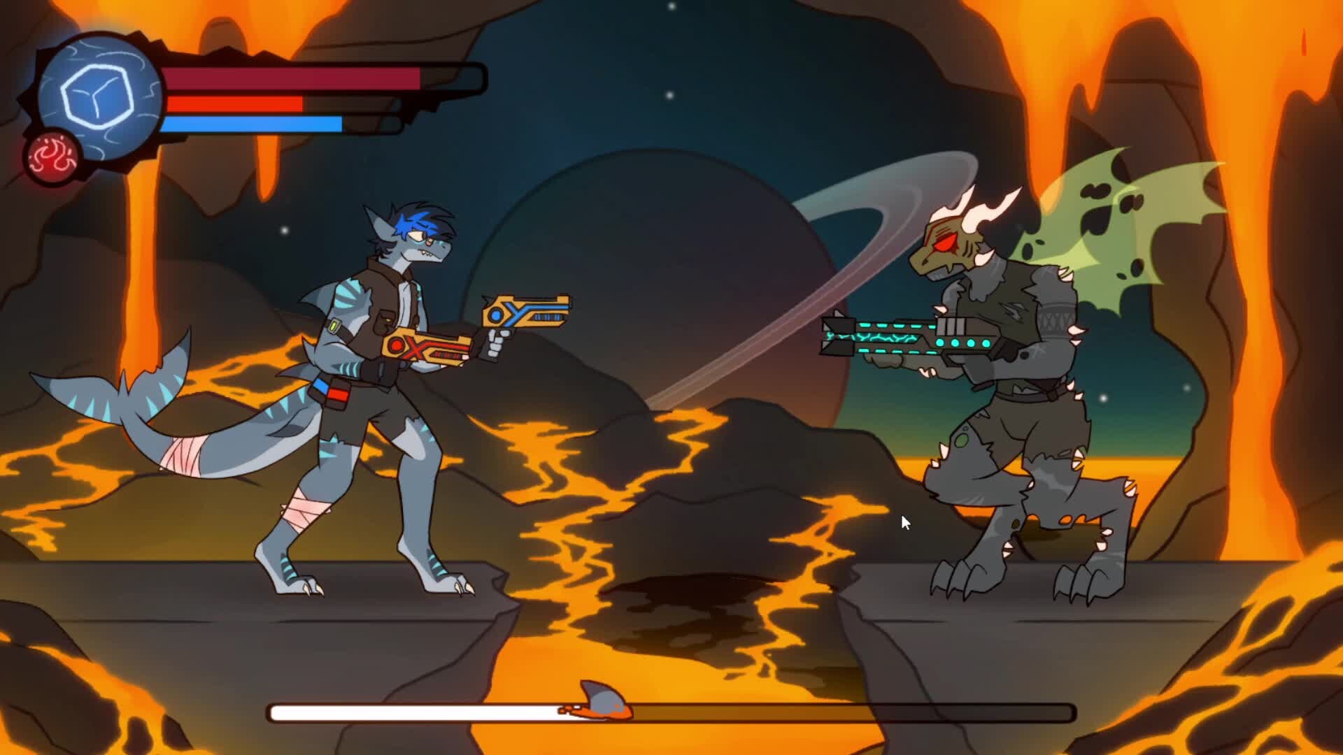 ArtStation - Rebel Up: Molten Ice - A 2D Unity game scene